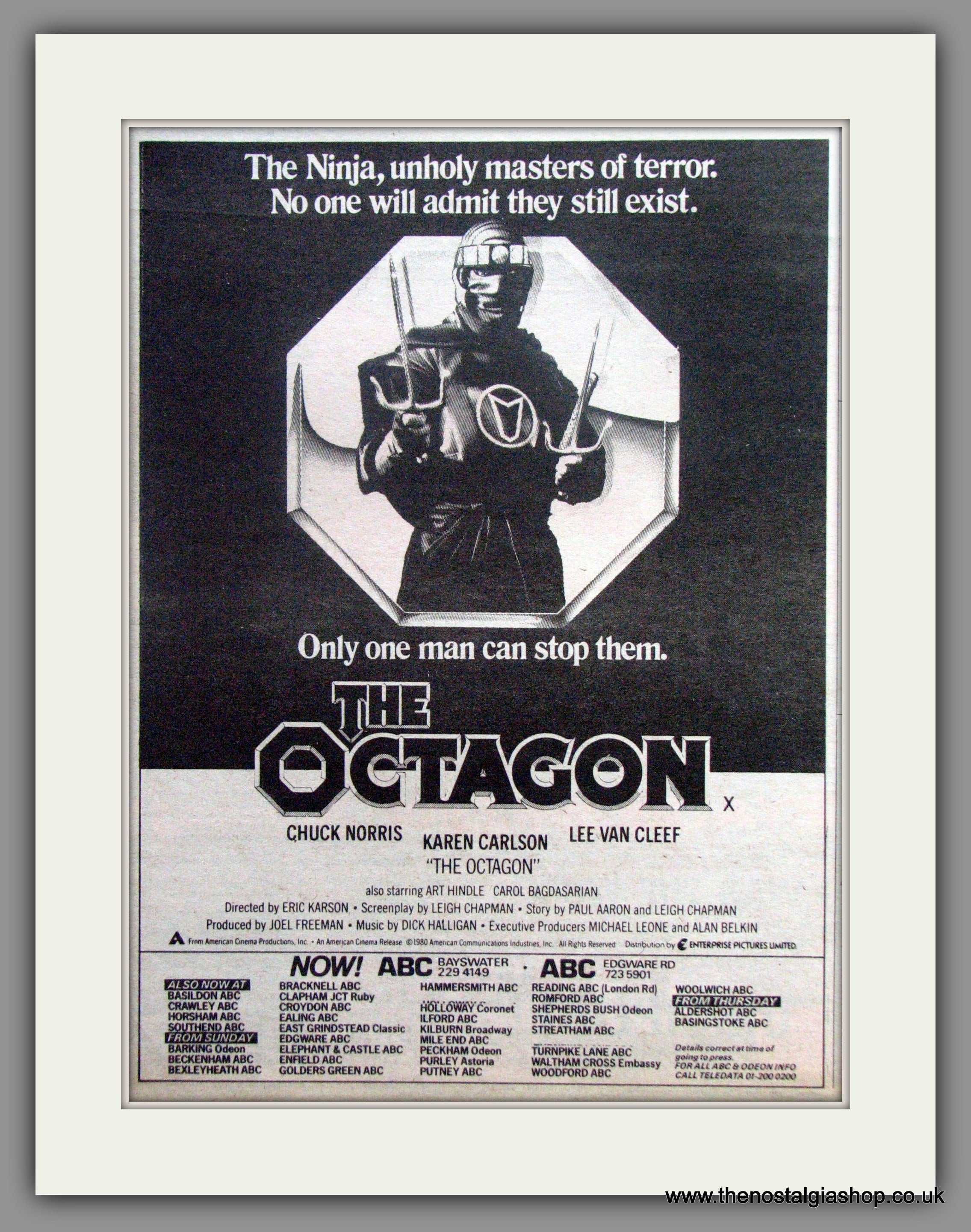 Octagon (The). Vintage Advert 1981 (ref AD51295) – The Nostalgia Shop