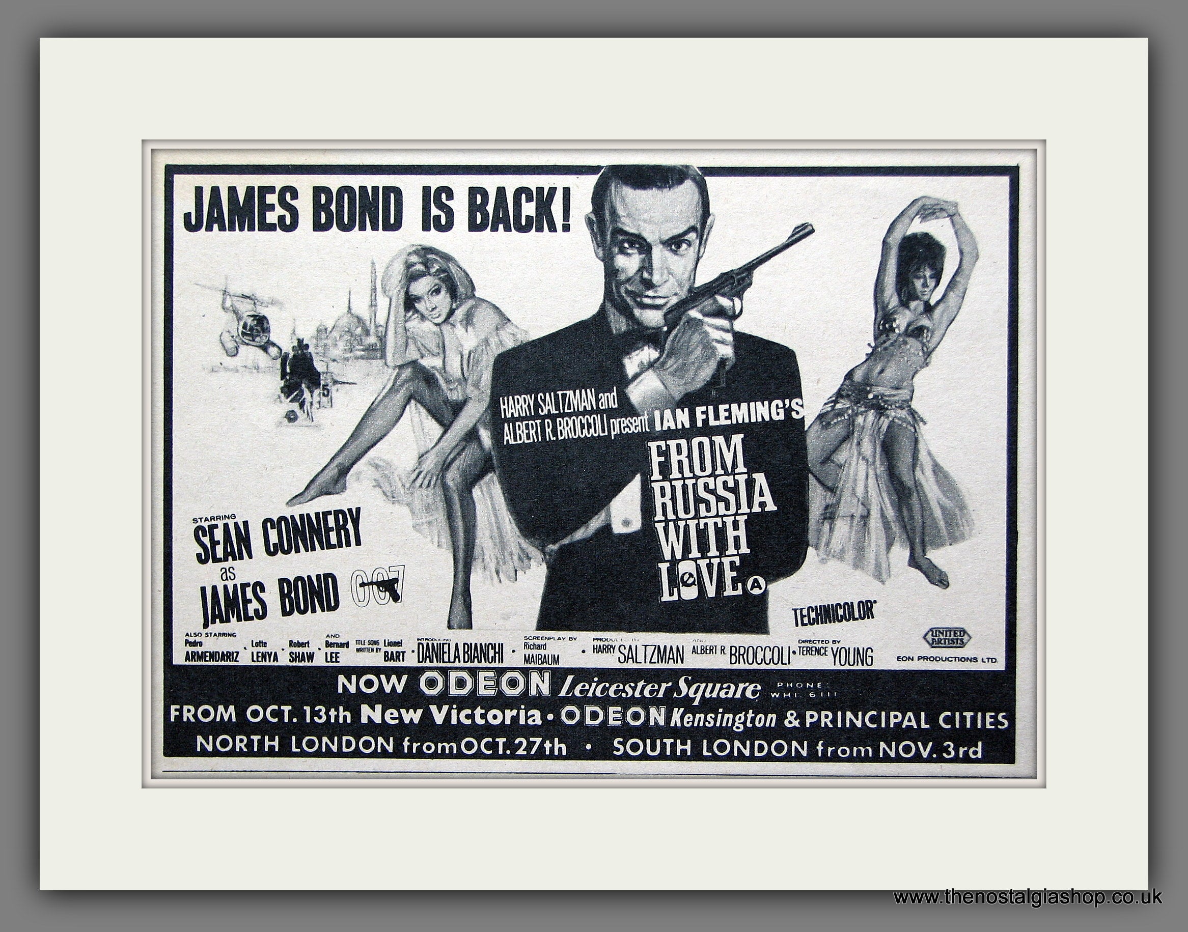 James Bond. From Russia With Love. 1963 Original Advert (ref AD55733 ...