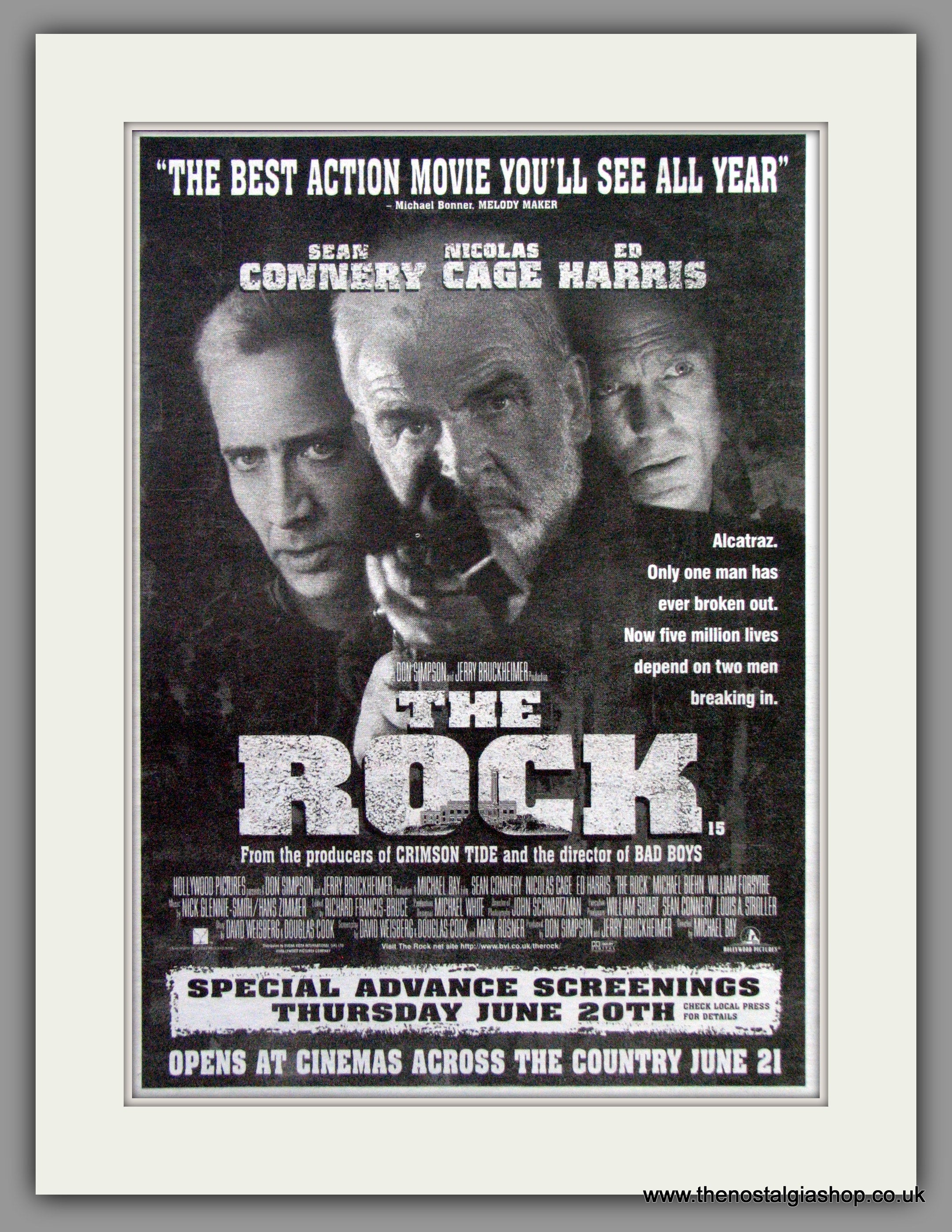 Rock (The). Original Advert 1996 (ref AD51512) – The Nostalgia Shop