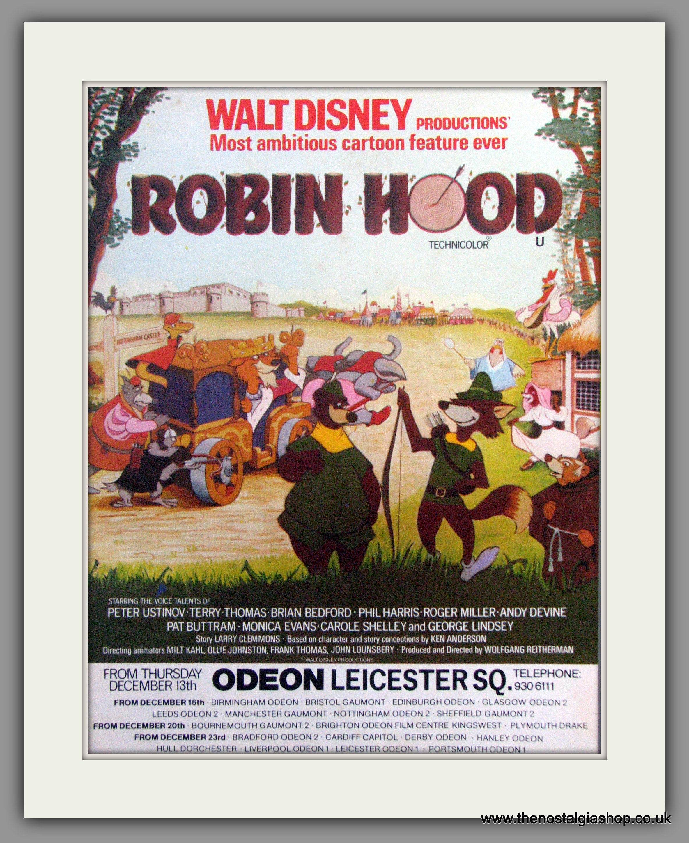 Robin Hood Walt Disney. Original Advert 1974 (ref AD51553) – The ...