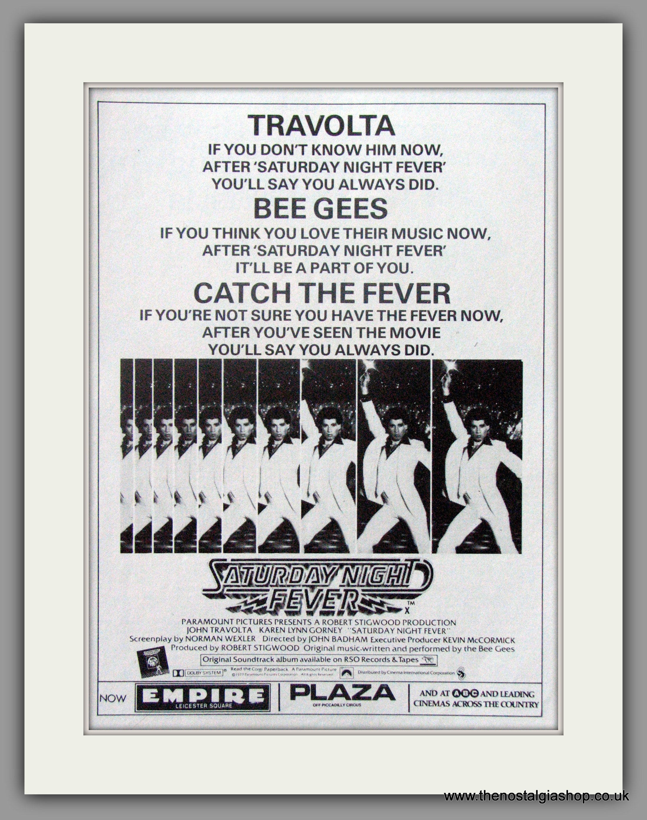 Saturday Night Fever. Original Advert 1978 (ref AD51639) – The ...