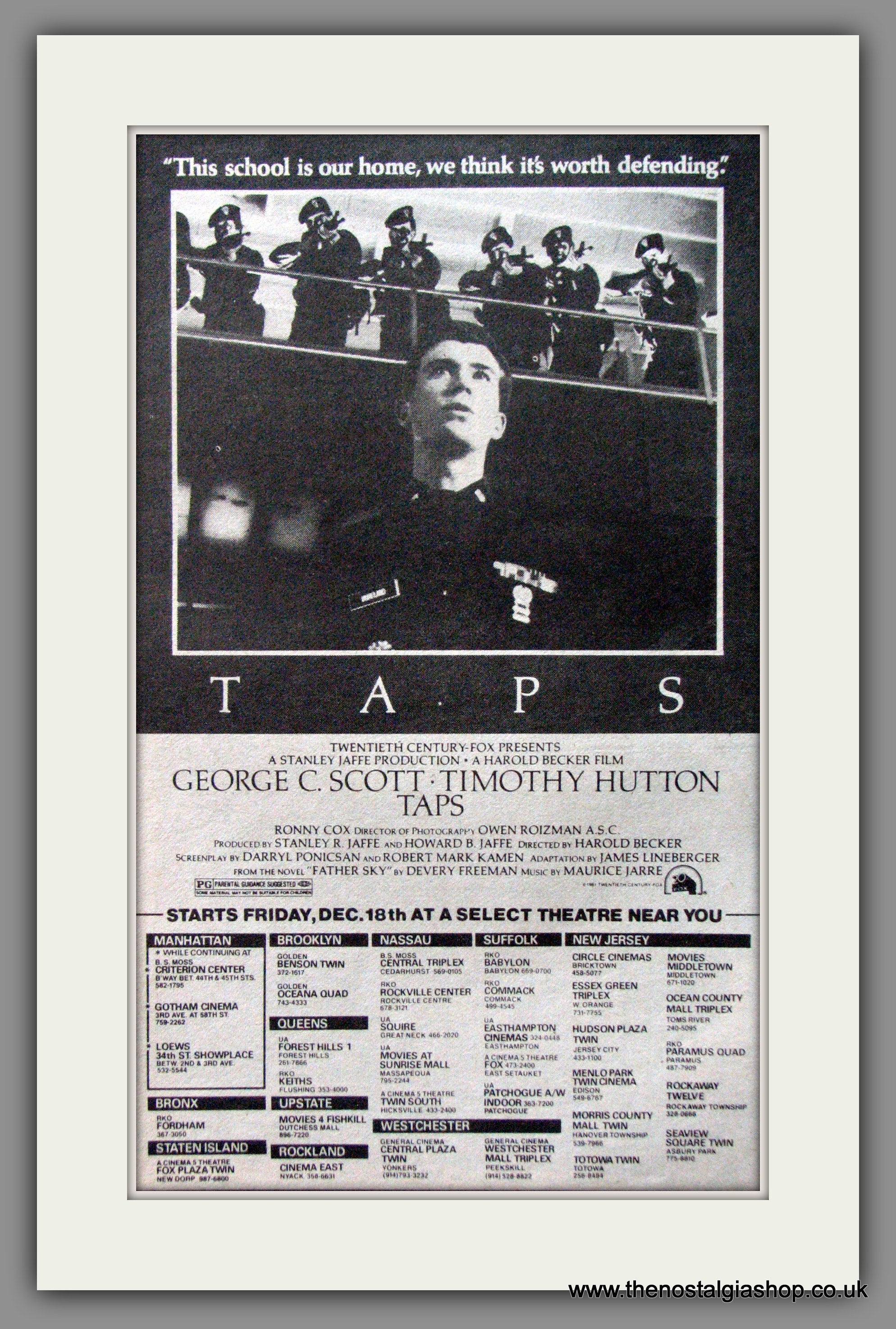 TAPS. Original Advert 1981 (ref AD51869) – The Nostalgia Shop