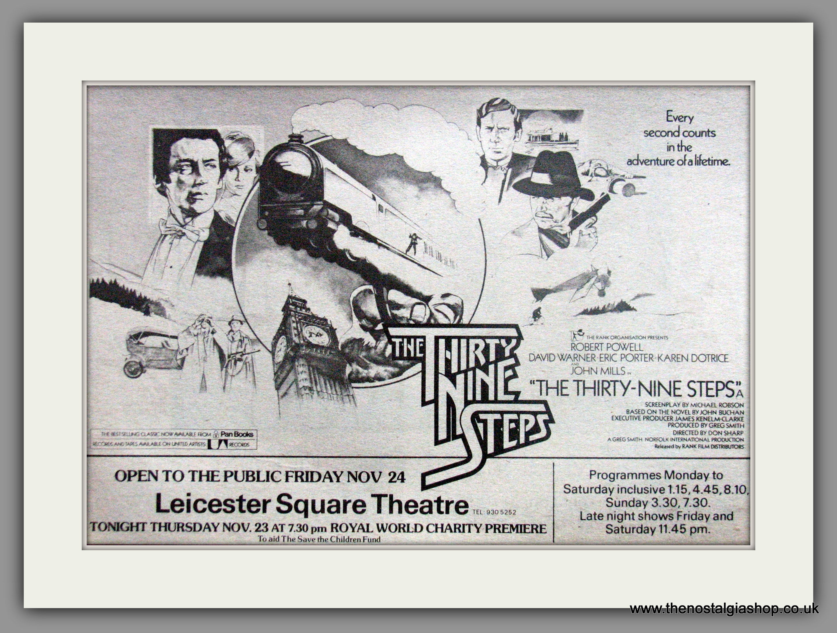 Thirty Nine Steps (The). Original Advert 1978 (ref AD51872) – The ...