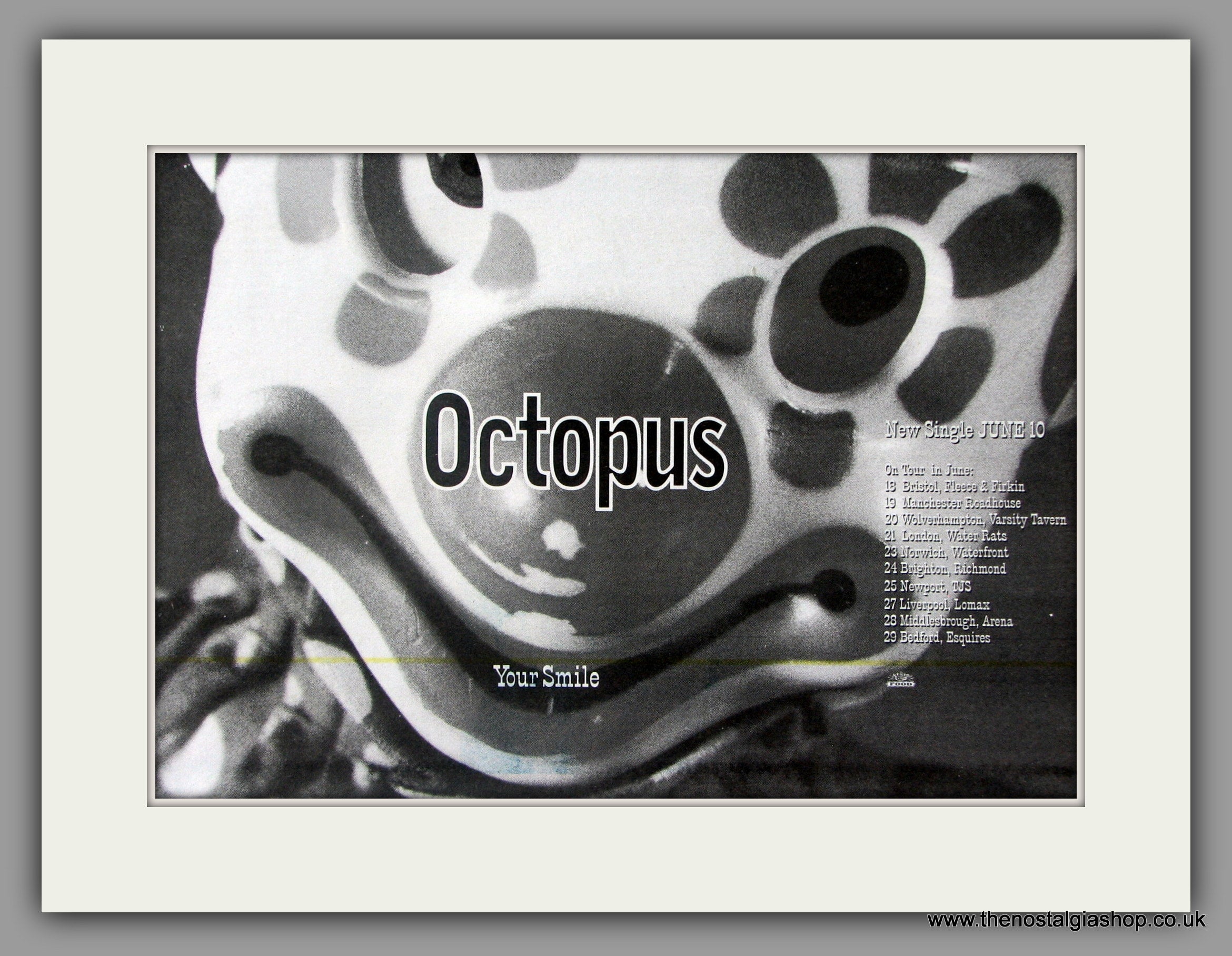 Octopus. Your Smile. Vintage Advert 1996 (ref AD51110) – The Nostalgia Shop