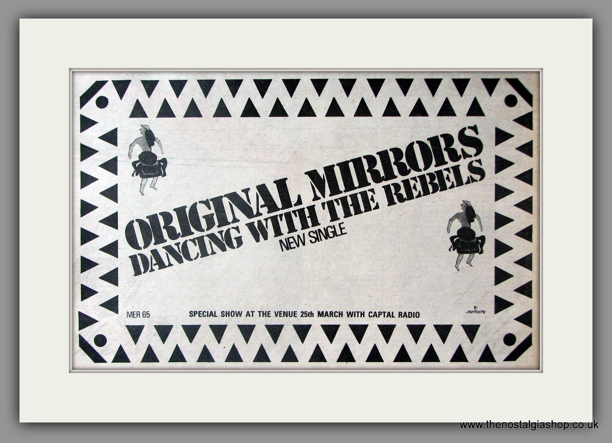 Original Mirrors. Dancing With The Rebels. Vintage Advert 1981 (ref AD ...