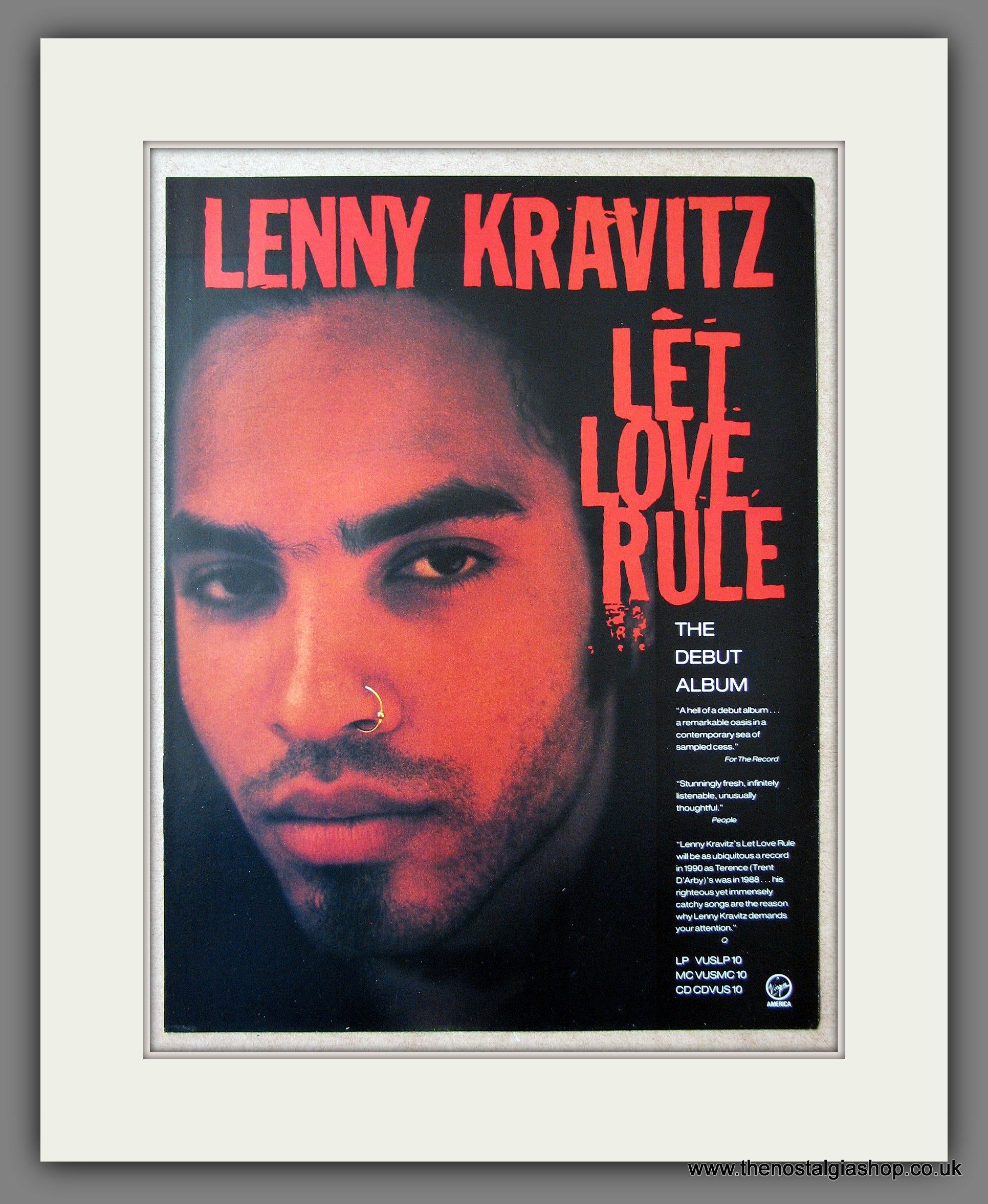 Lenny Kravitz Let Love Rule 1990. Original Vintage Advert (ref AD56116 ...