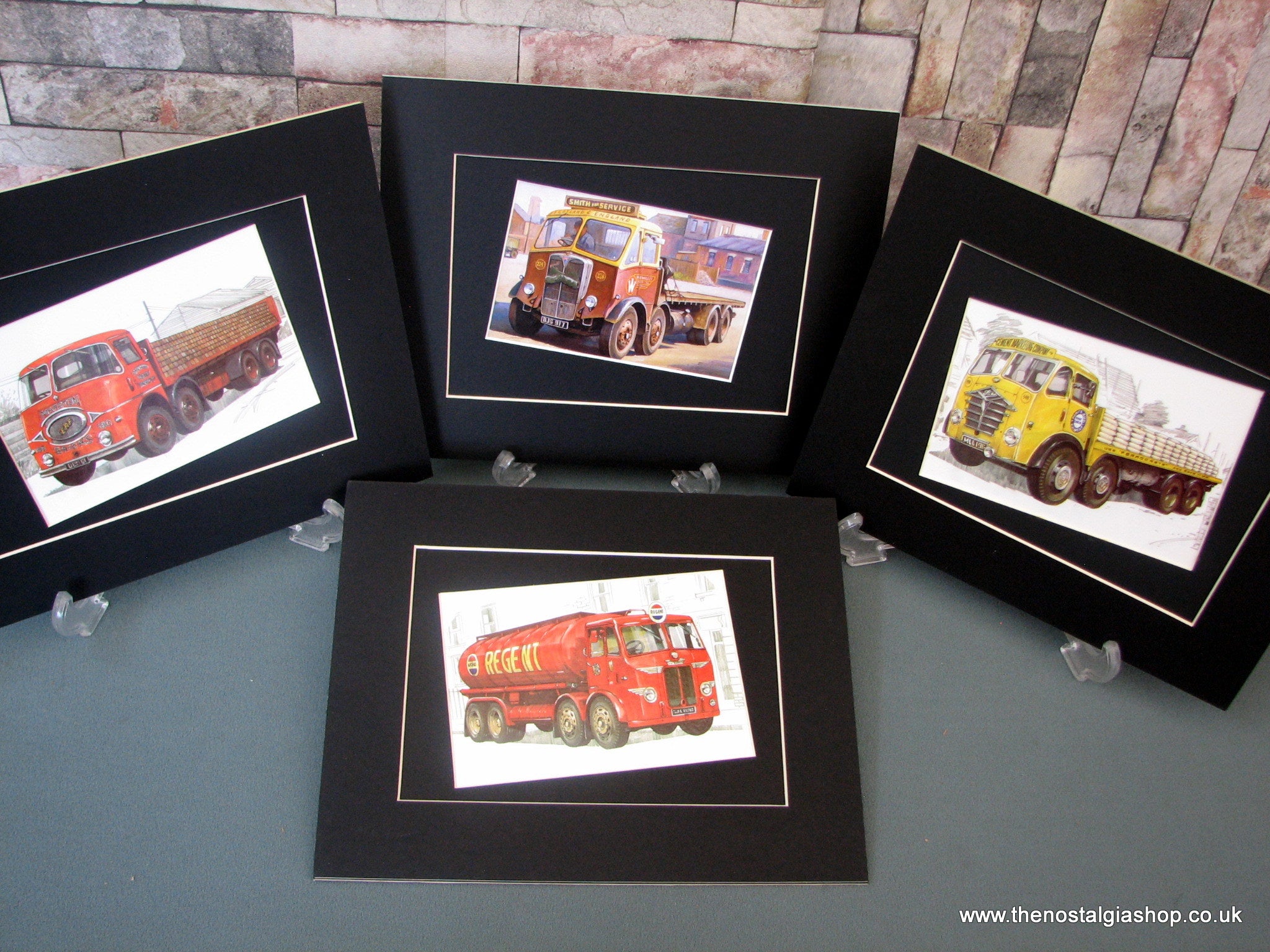 British Lorries. Set Of 4 Mounted prints – The Nostalgia Shop