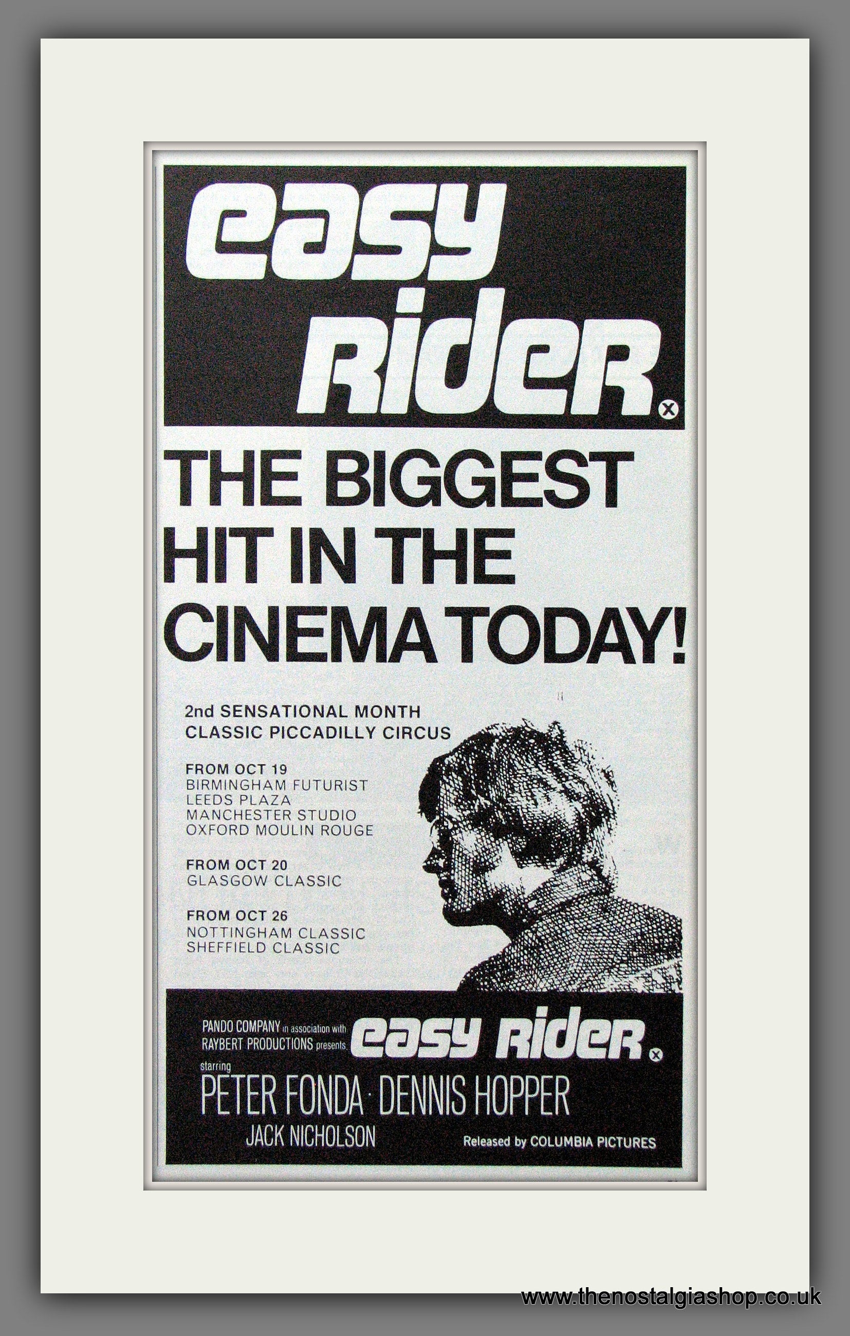Easy Rider. 1969 Original advert (AD56151) – The Nostalgia Shop