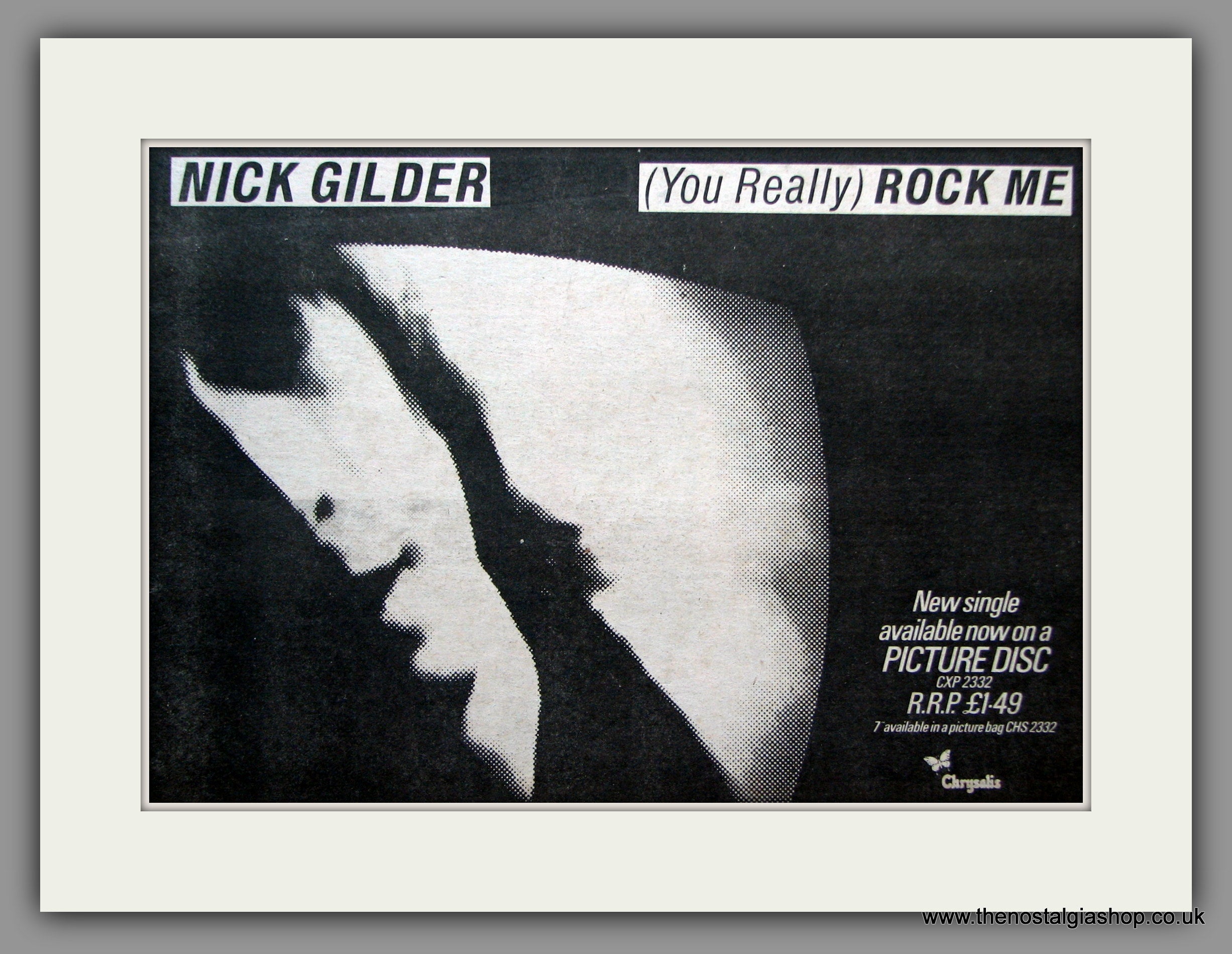 Nick Gilder. You Really Rock Me. 1979 Original Advert (ref AD51368 ...