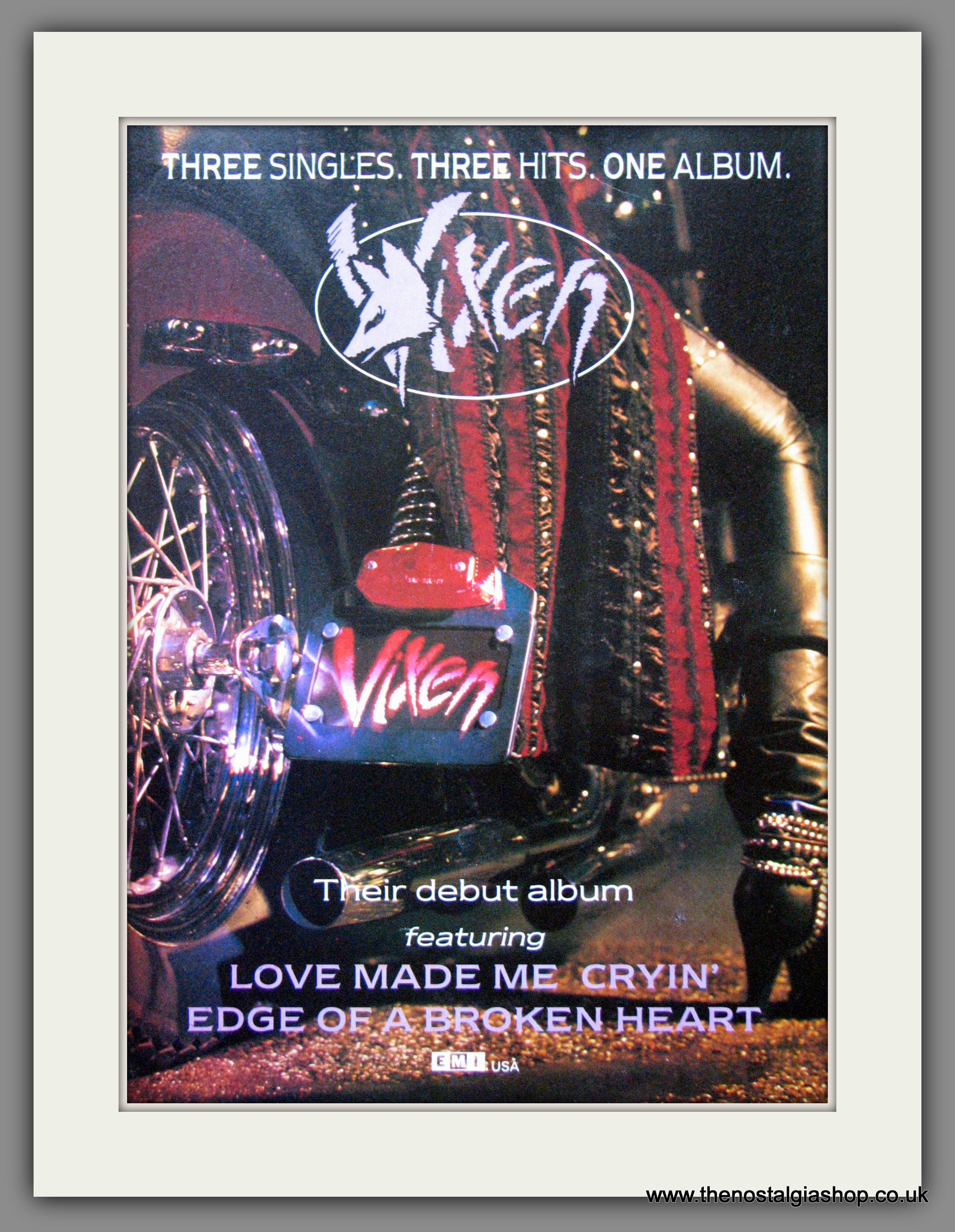 Vixen. Debut Album. 1988 Original Advert (ref AD53277) – The Nostalgia Shop