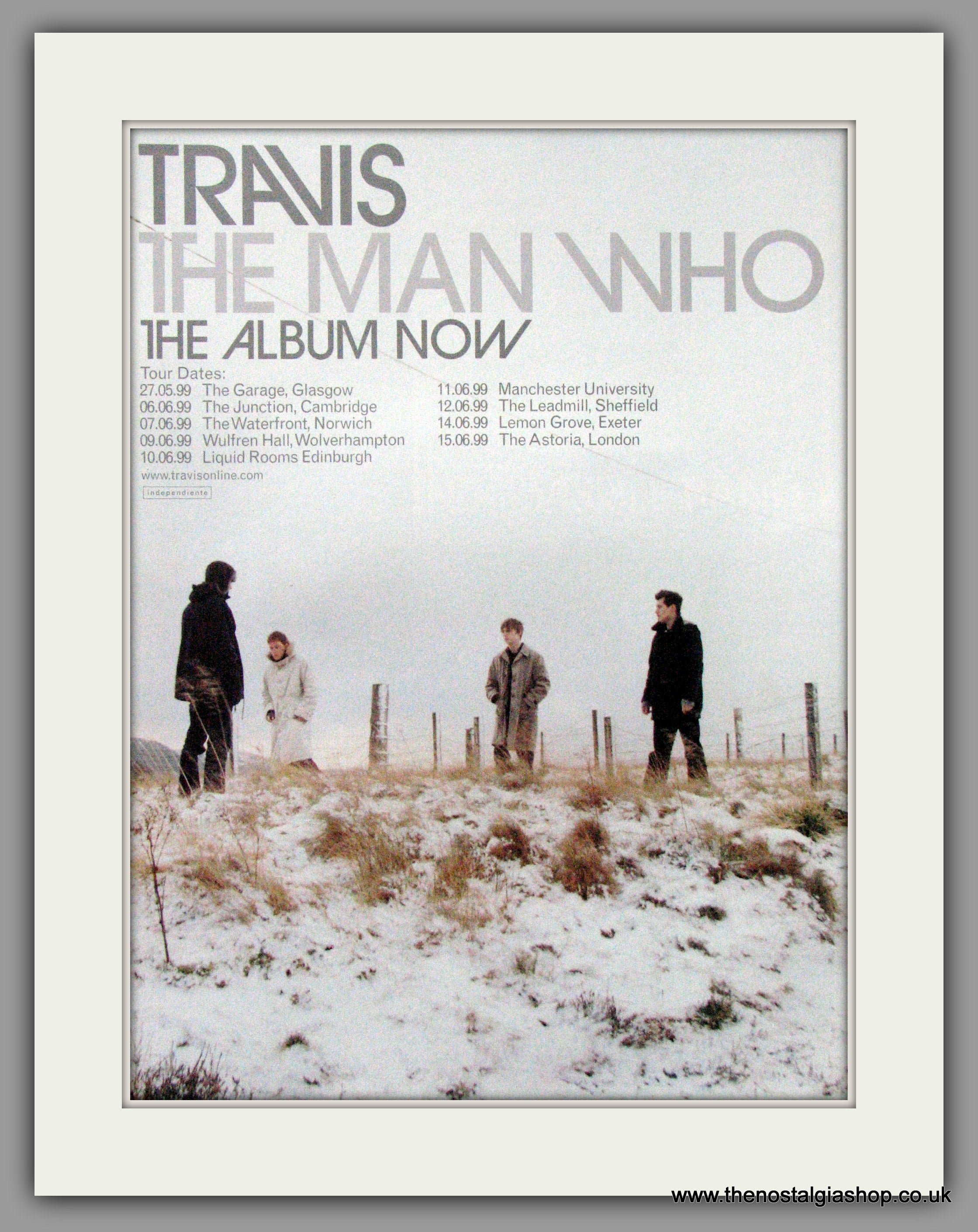 Travis. The Man Who. Original Advert 1999 (Ref AD52632) – The Nostalgia ...