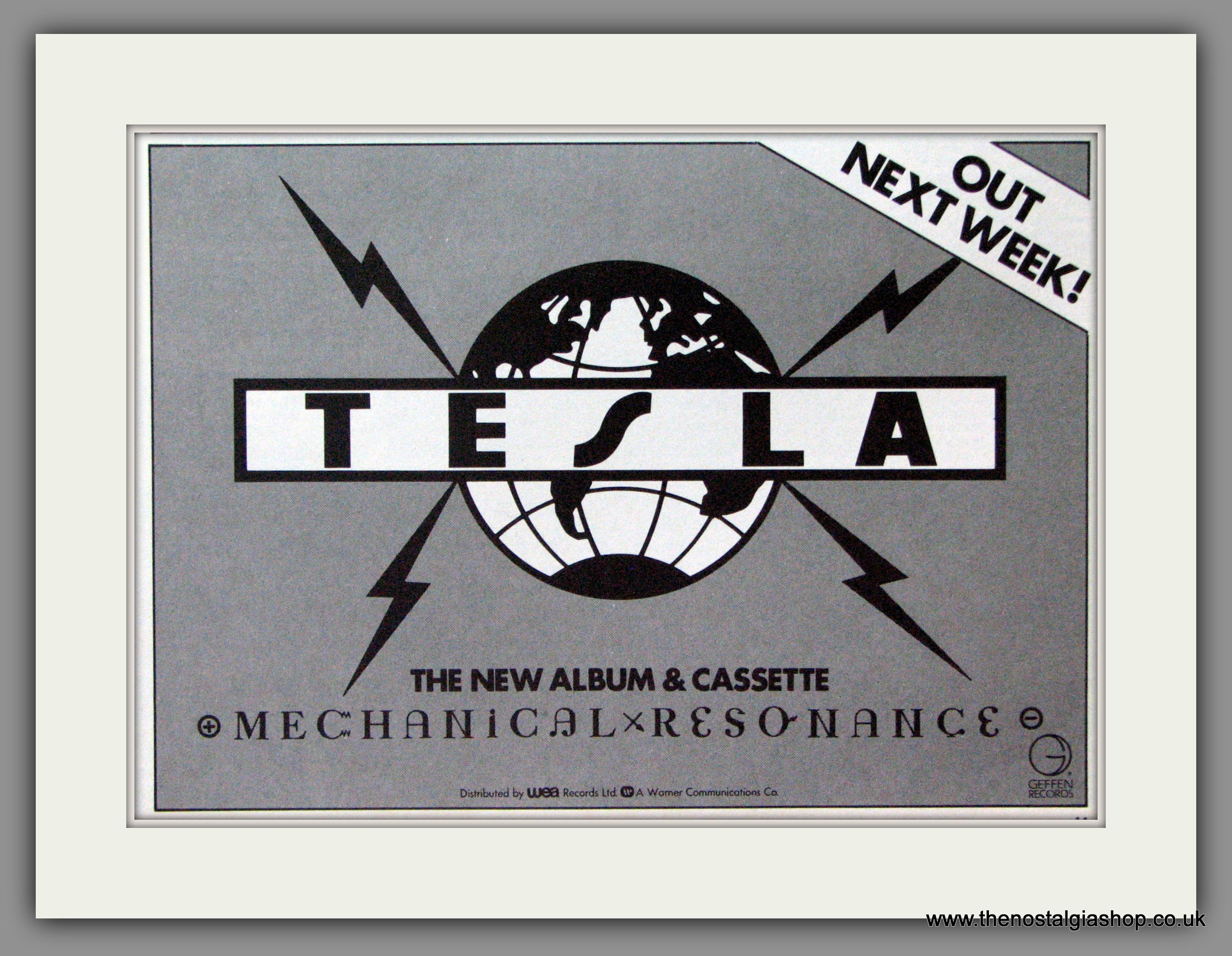 Tesla, Mechanical Resonance New Album. 1987 Original Advert (ref AD530 ...