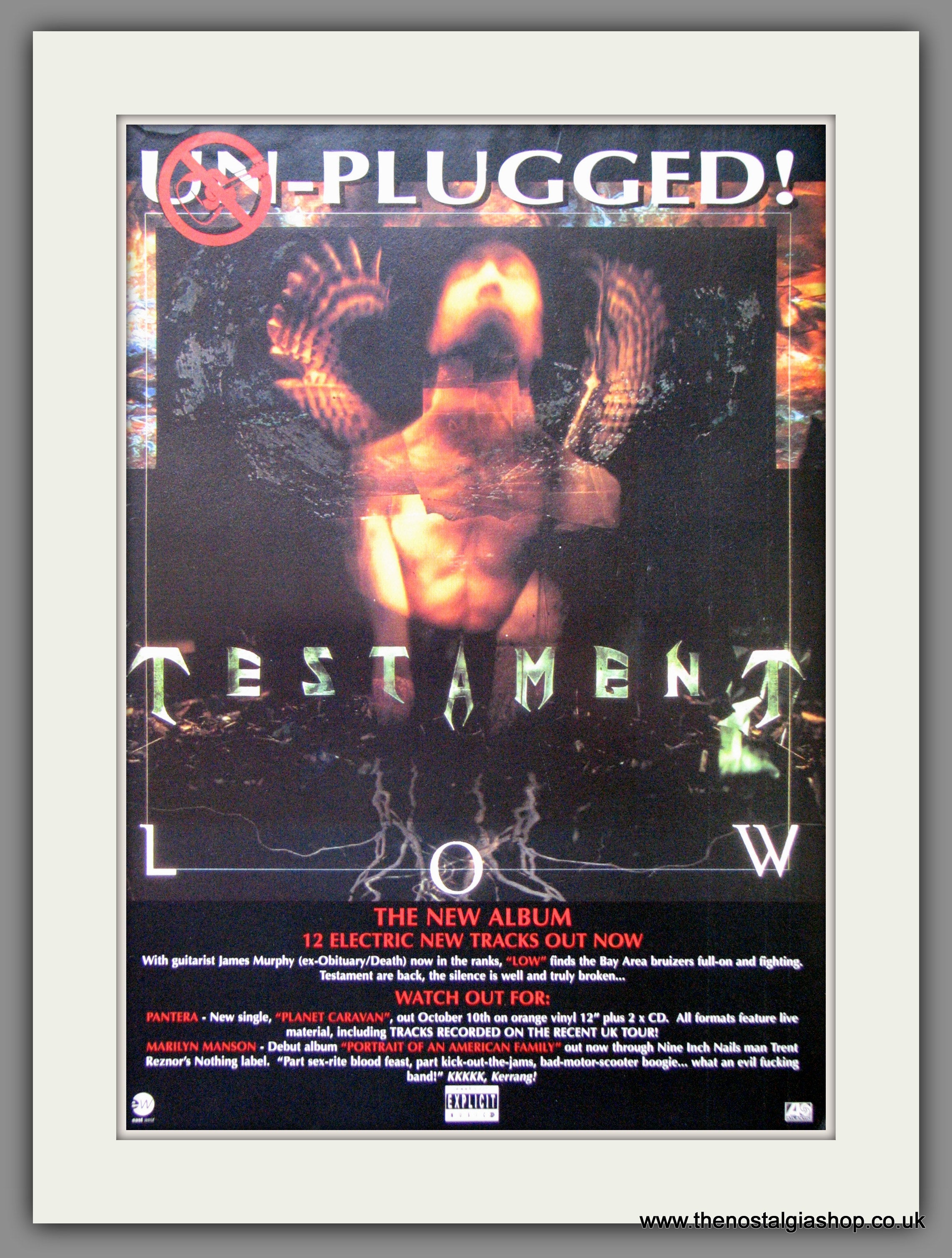 Testament, Low. 1994 Original Advert (ref AD53124) – The Nostalgia Shop