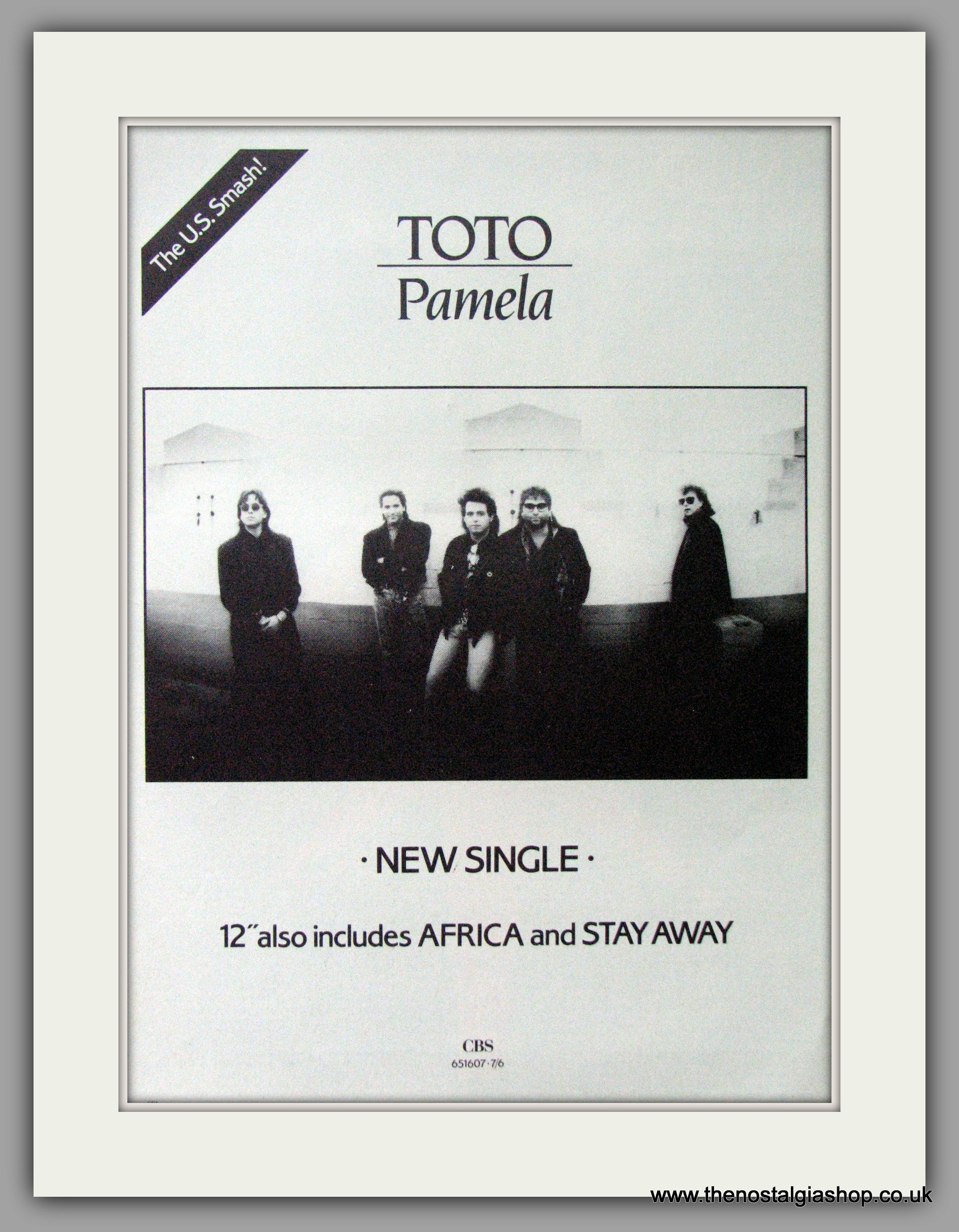 Toto, Pamela. 1988 Original Advert (ref AD53134) – The Nostalgia Shop