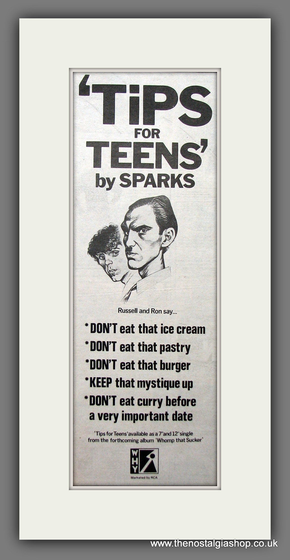 Sparks. Tips For Teens. Original Advert 1981 (ref AD200232) – The ...