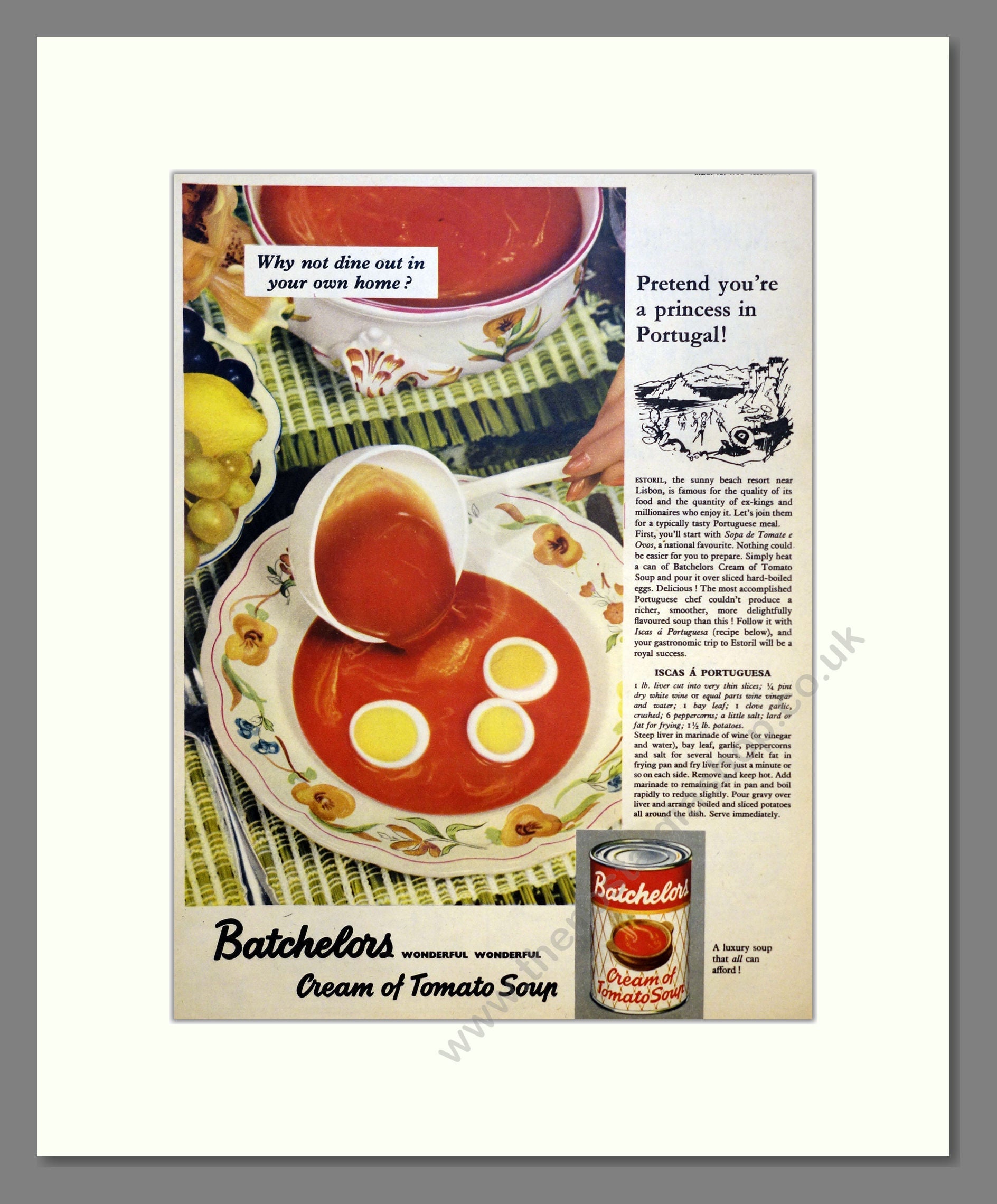 Batchelors Tomato Soup. Vintage Advert 1955 (ref AD301528) – The ...