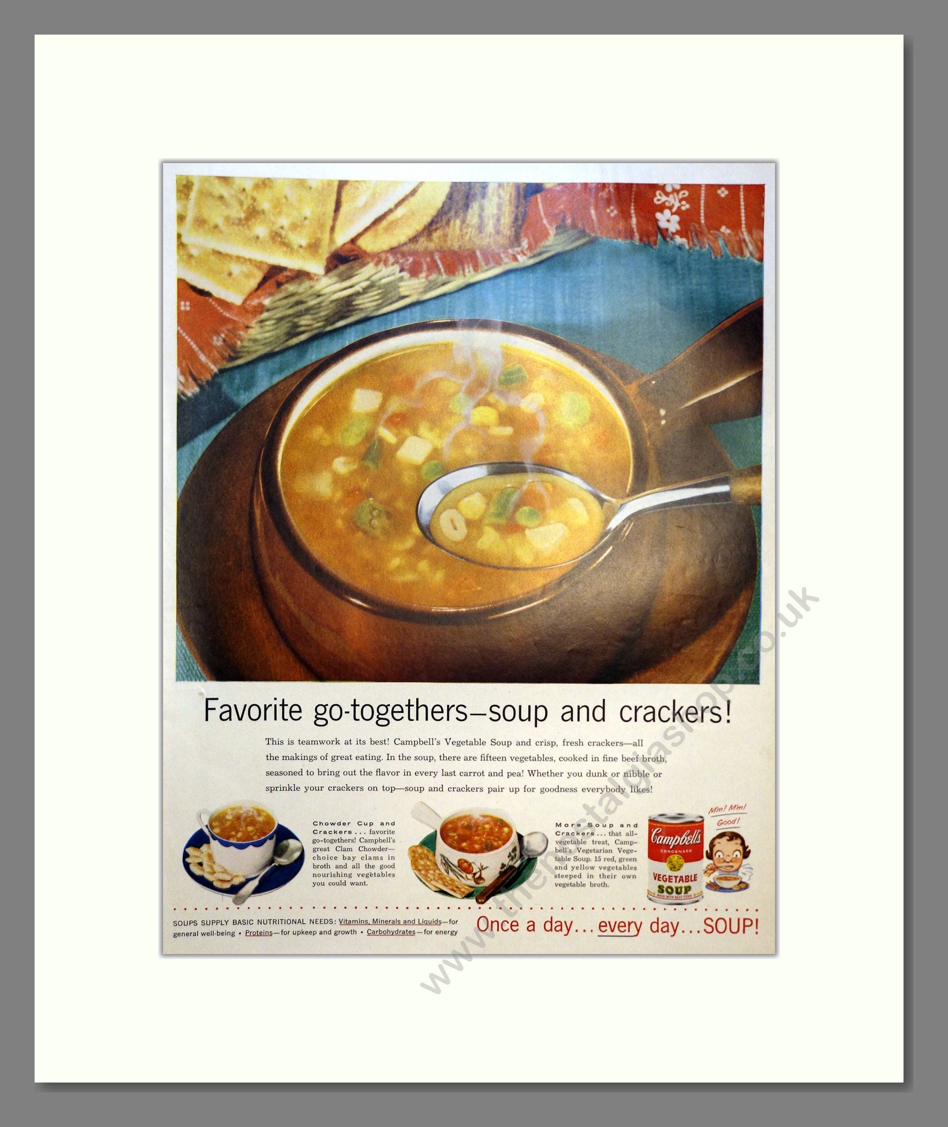 Campbell's Soup. Vintage Advert 1953 (ref AD301622) – The Nostalgia Shop