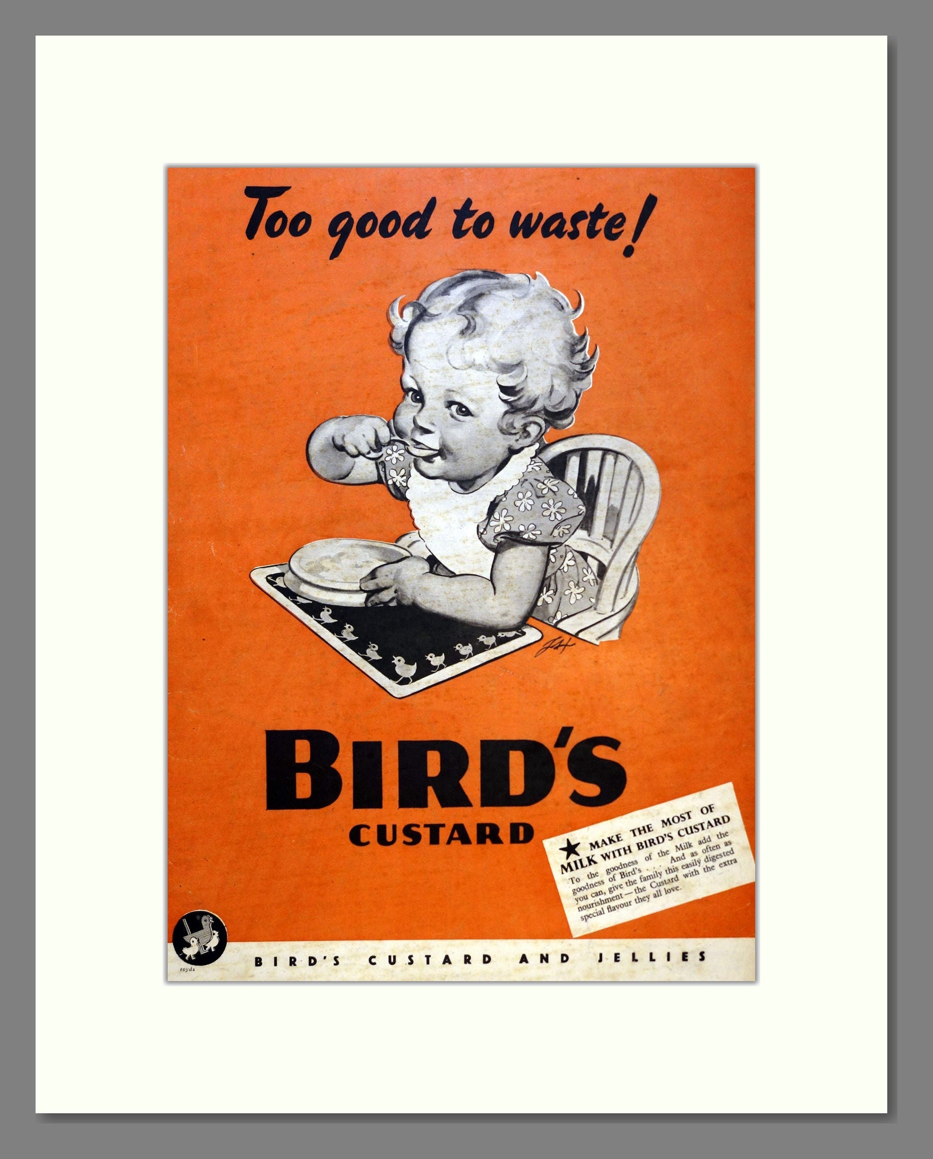 Bird's Custard. Vintage Advert 1942 (ref AD301715) – The Nostalgia Shop