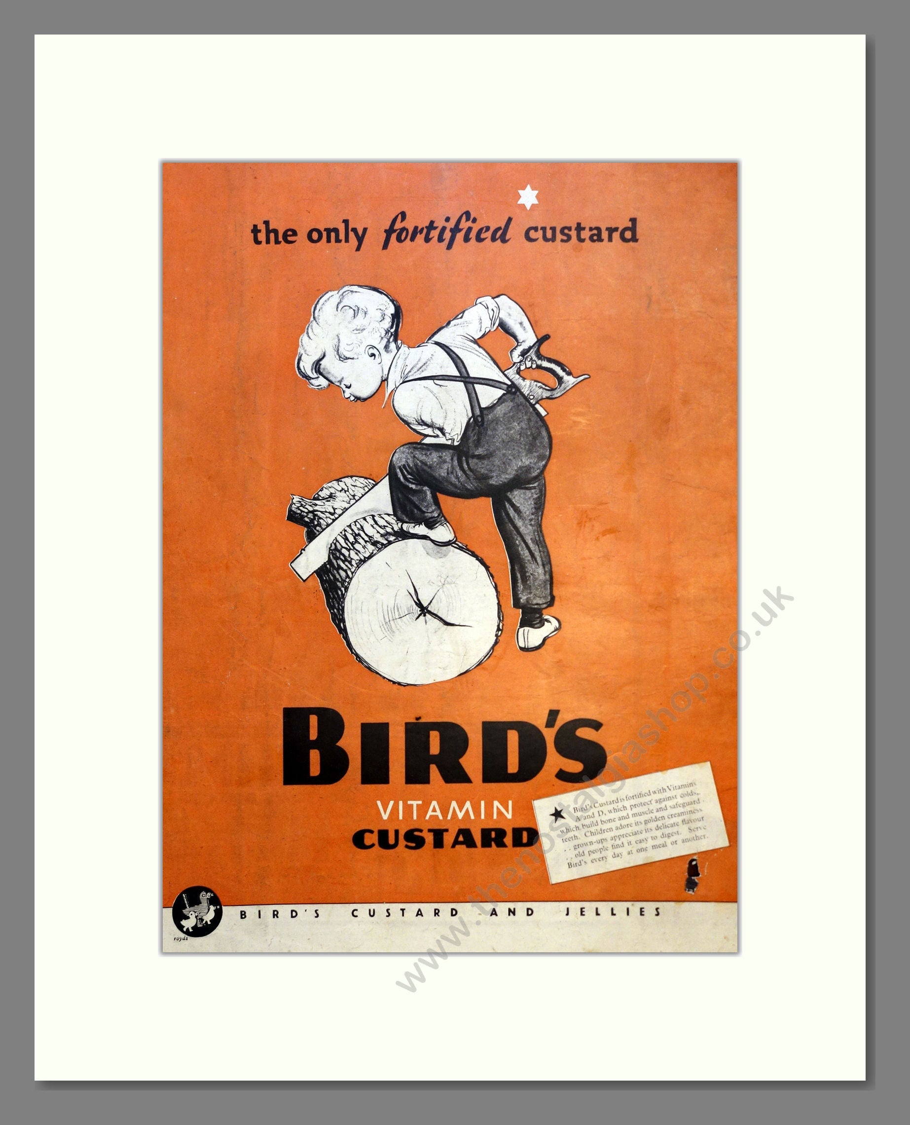 Bird's Custard. Vintage Advert 1940 (ref AD301722) – The Nostalgia Shop