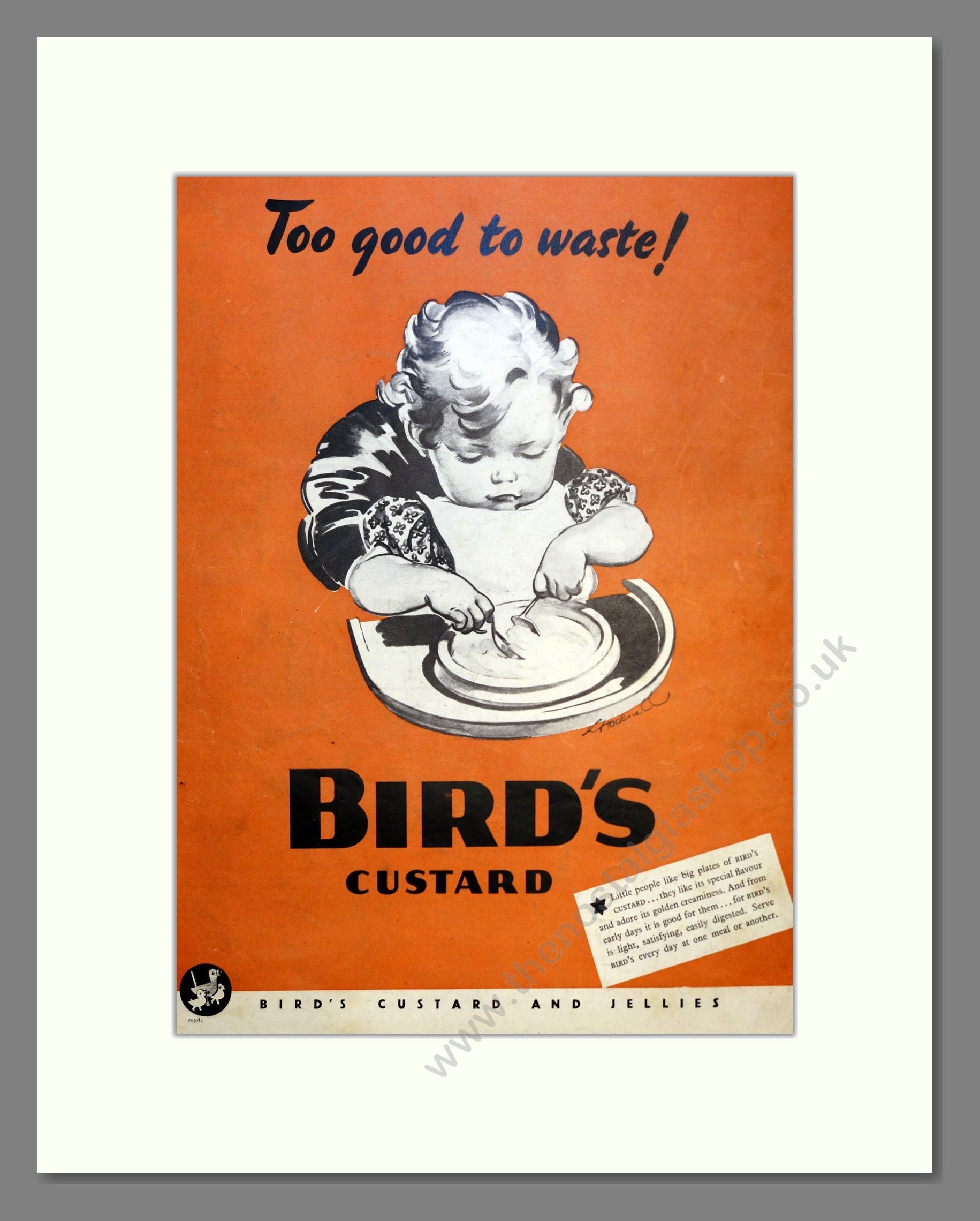 Bird's Custard. Vintage Advert 1941 (ref AD301725) – The Nostalgia Shop