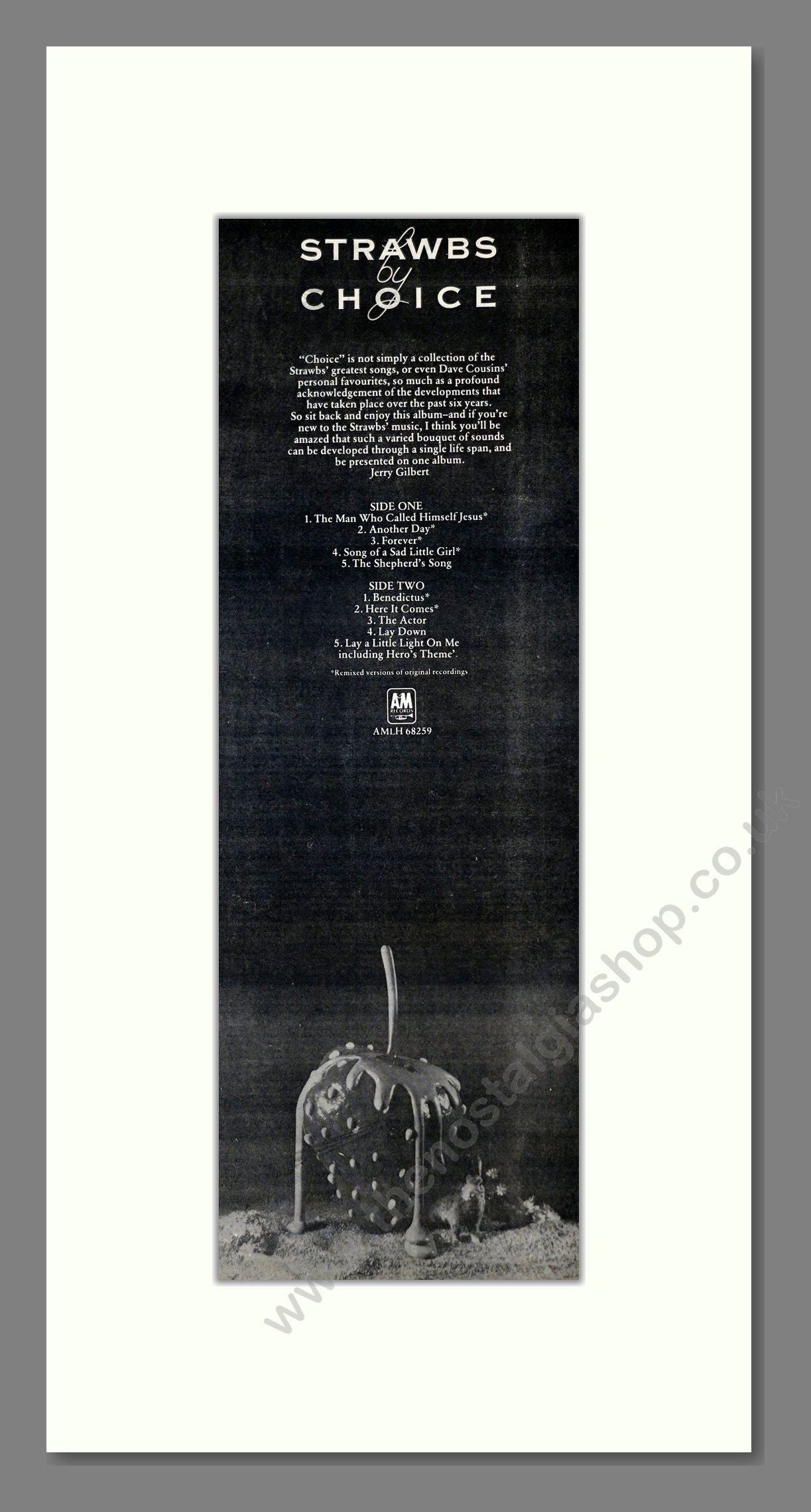 Strawbs - Choice. Vintage Advert 1974 (ref AD201197) – The Nostalgia Shop