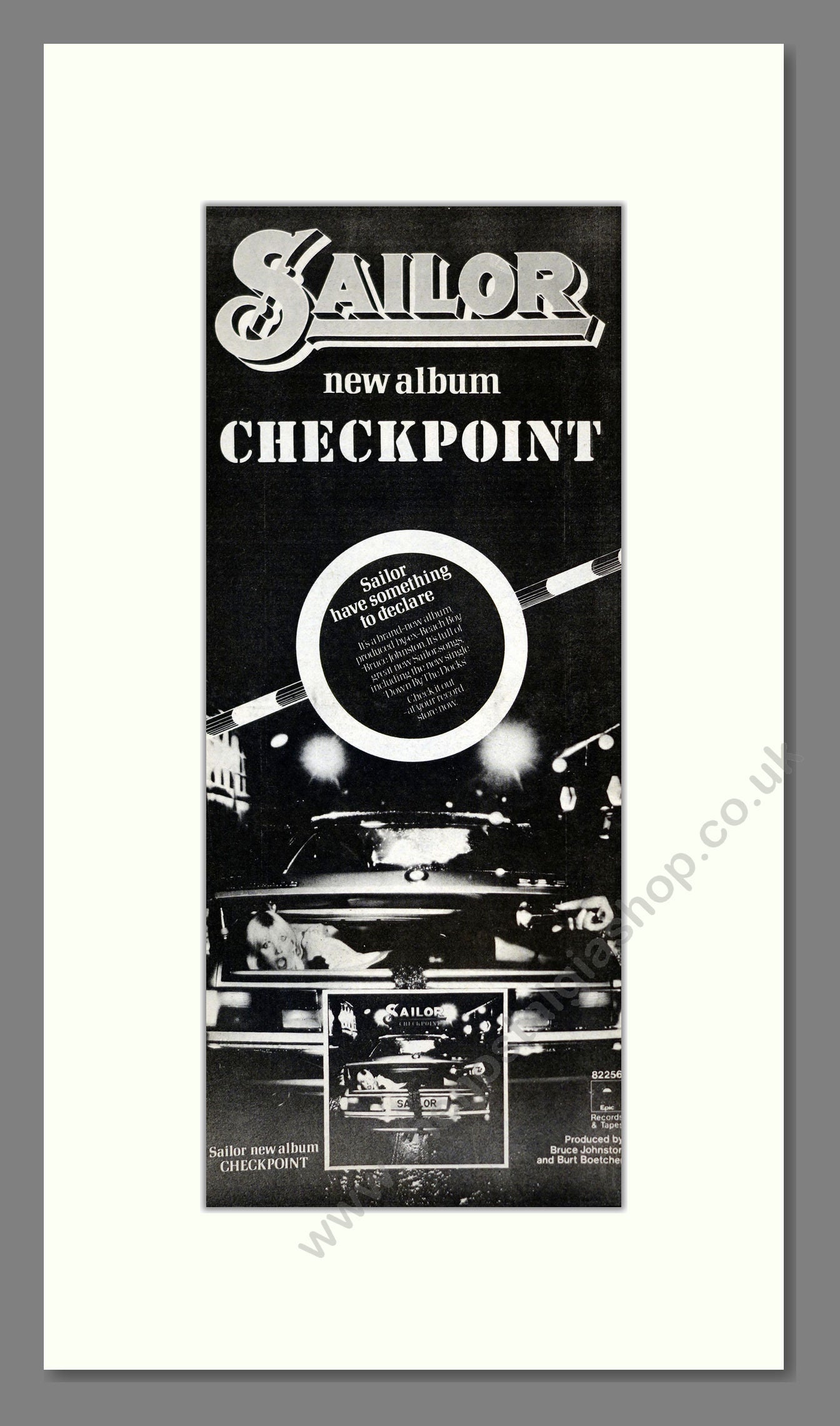 Sailor - Checkpoint. Vintage Advert 1977 (ref AD201253) – The Nostalgia ...