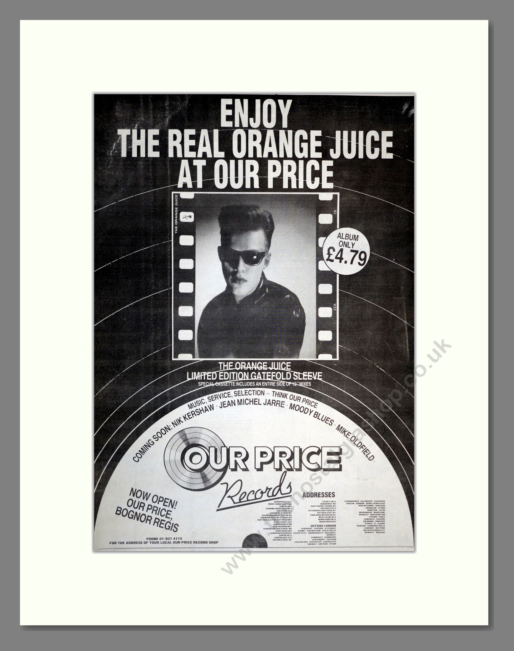 Orange Juice (The) - Self Titled. Vintage Advert 1984 (ref AD17260 ...