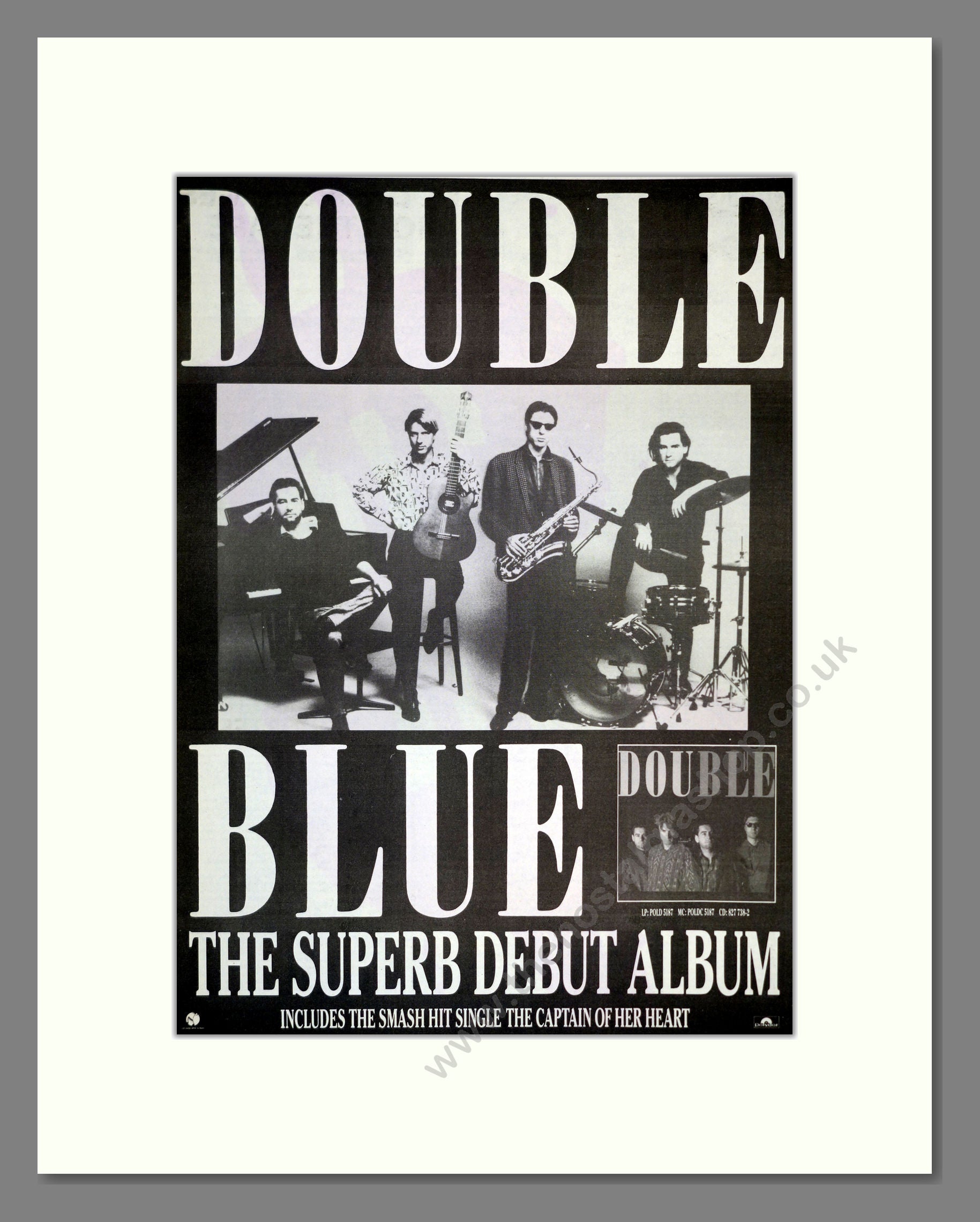 Double Blue - Debut Album . Vintage Advert 1986 (ref AD17415) – The ...