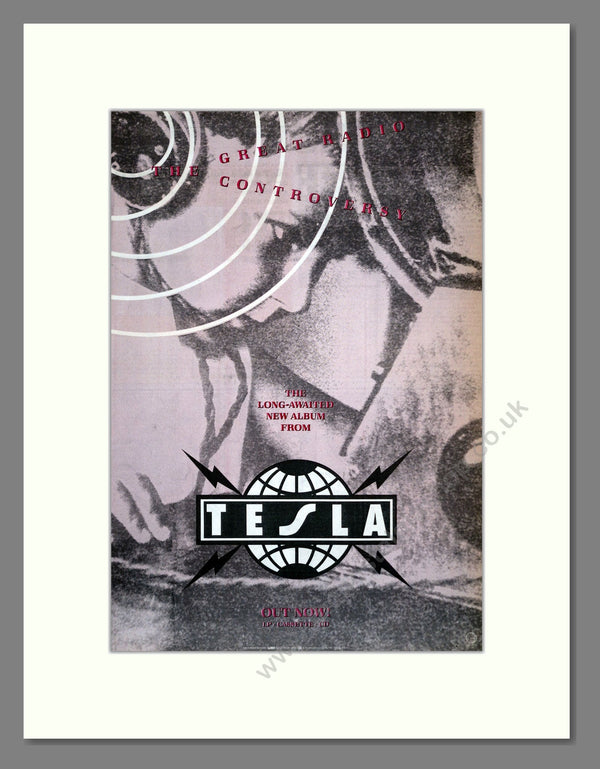 Tesla - The Great Radio Controversy. Vintage Advert 1989 (ref AD17490 ...