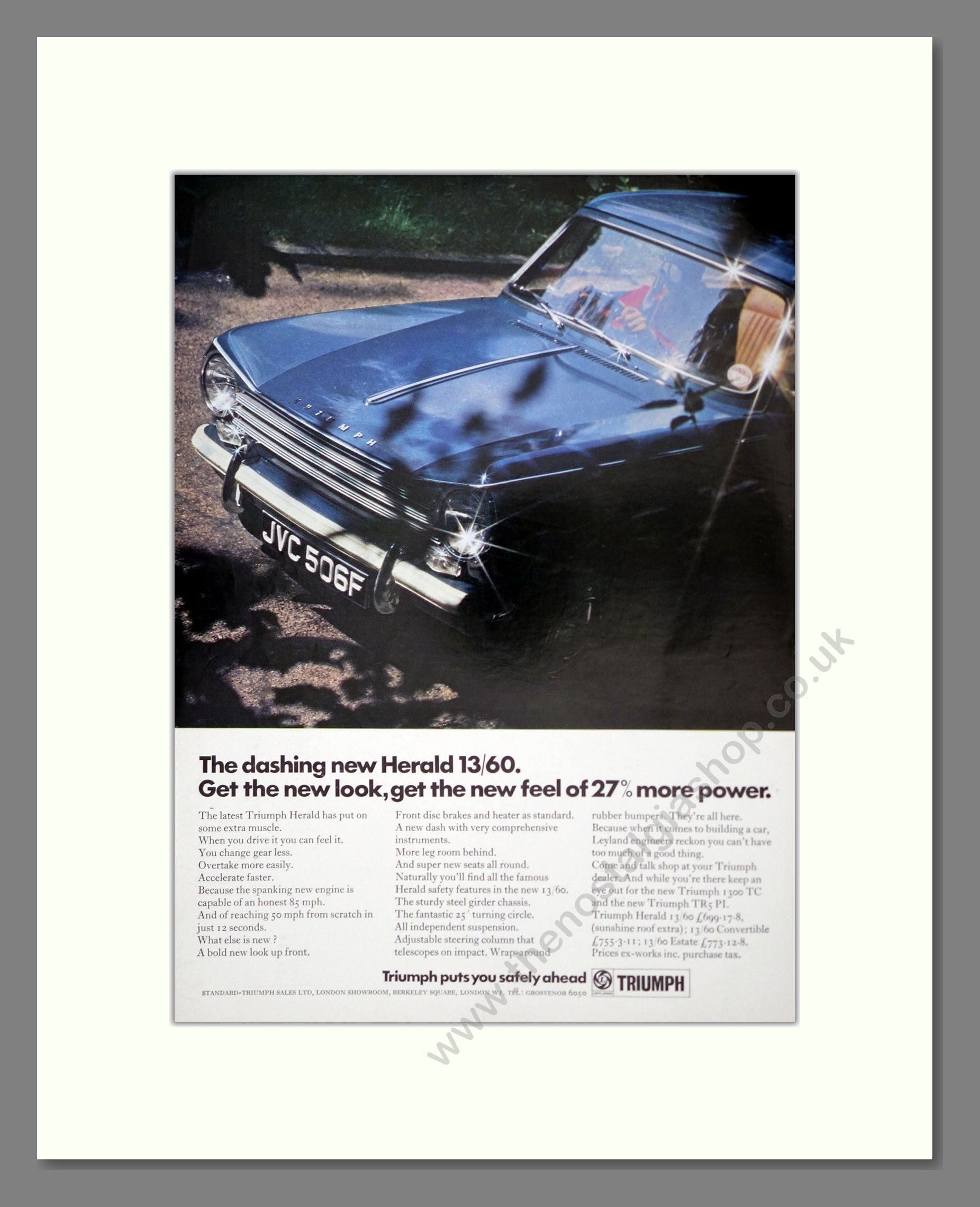 Triumph - Herald. Vintage Advert 1967 (ref AD61381) – The Nostalgia Shop