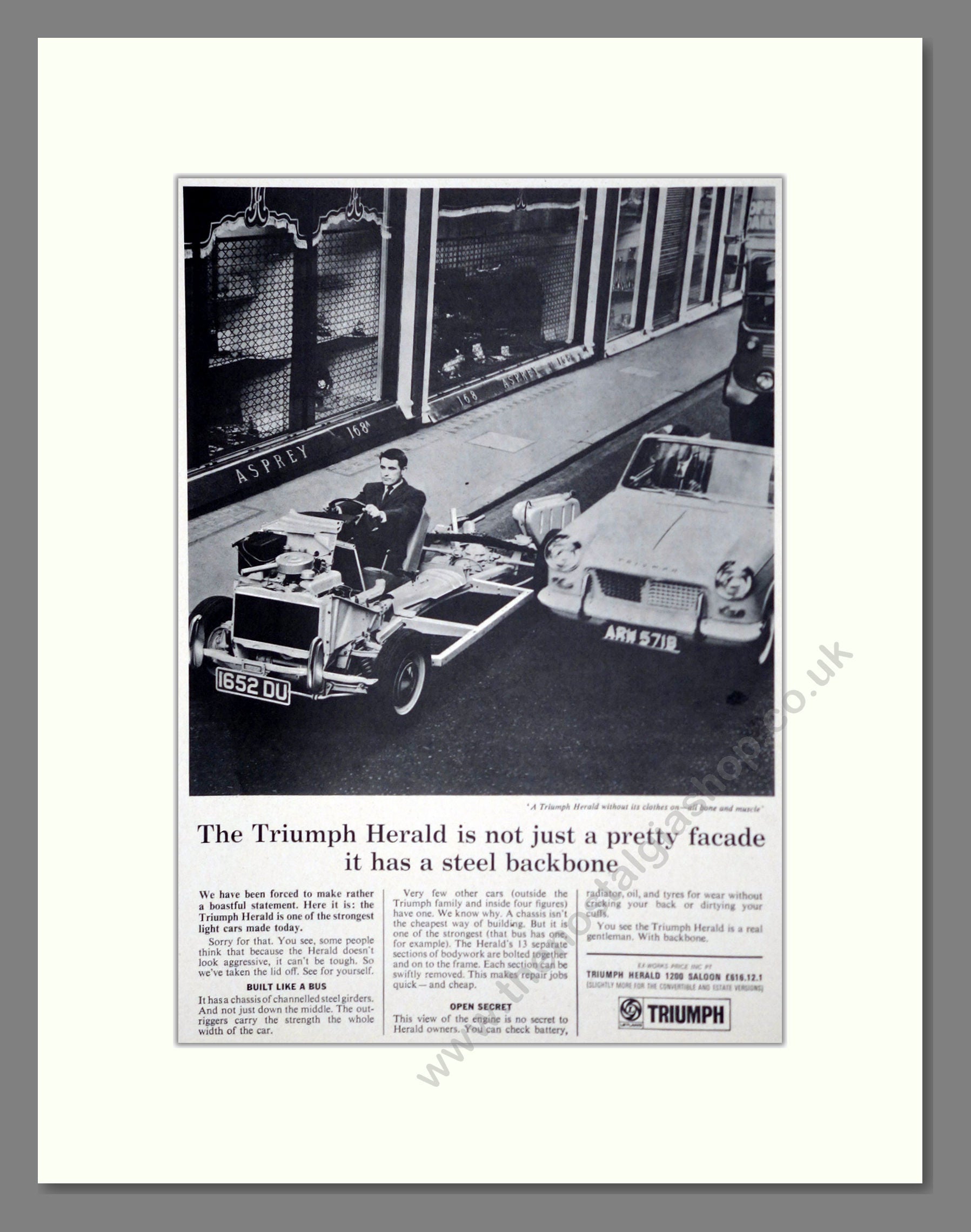 Triumph - Herald. Vintage Advert 1966 (ref AD61417) – The Nostalgia Shop