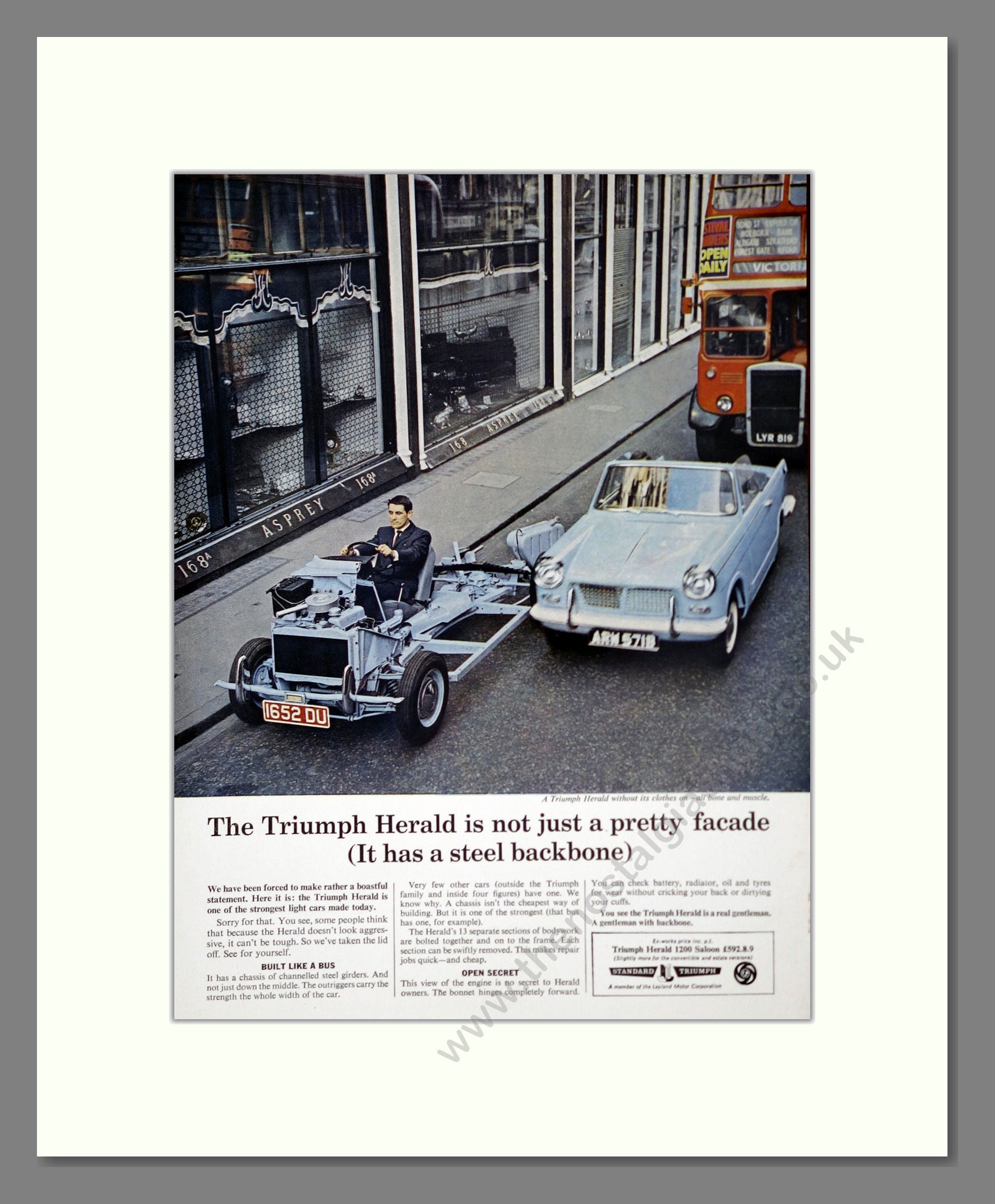 Triumph - Herald. Vintage Advert 1966 (ref AD61418) – The Nostalgia Shop