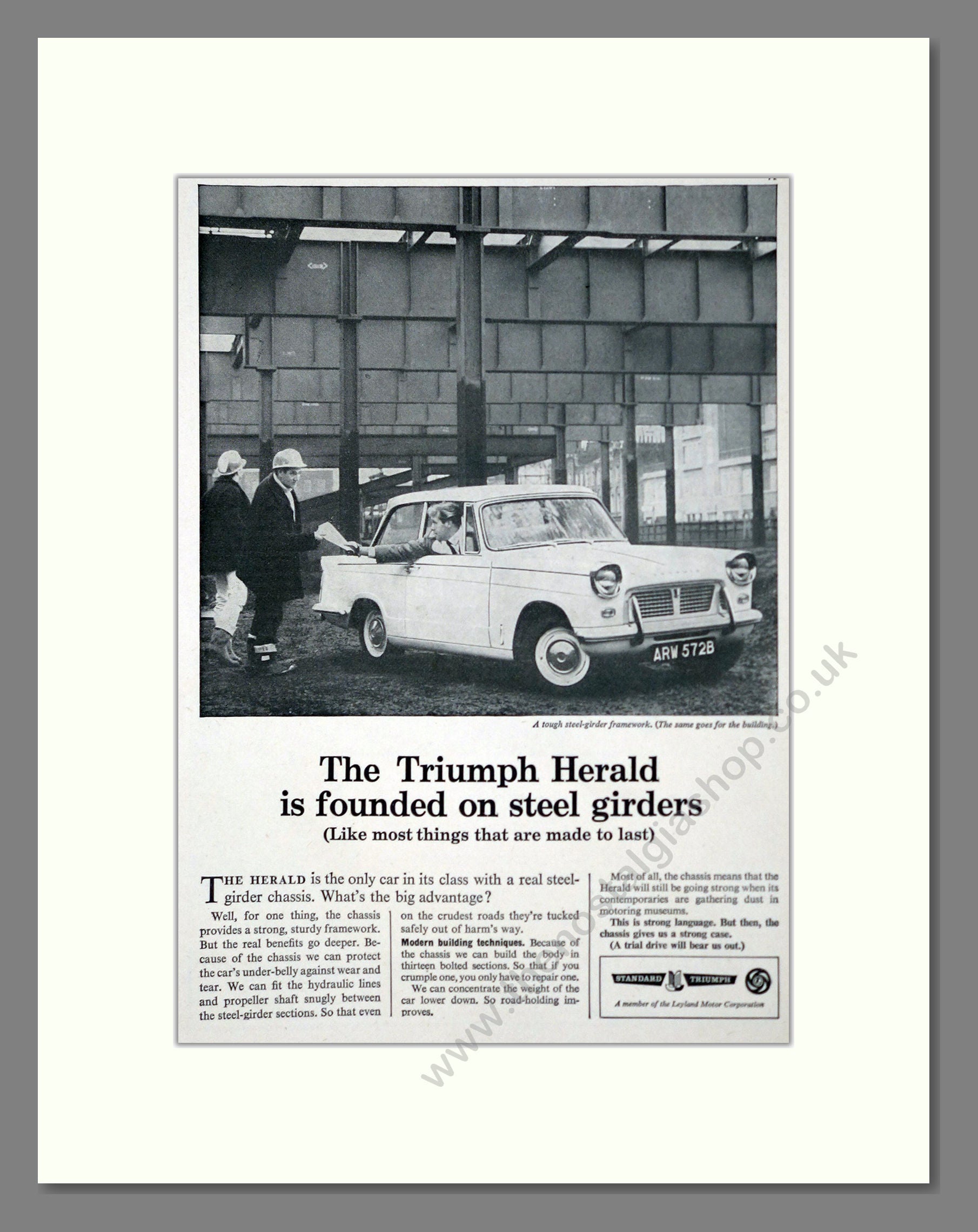Triumph - Herald. Vintage Advert 1965 (ref AD61425) – The Nostalgia Shop