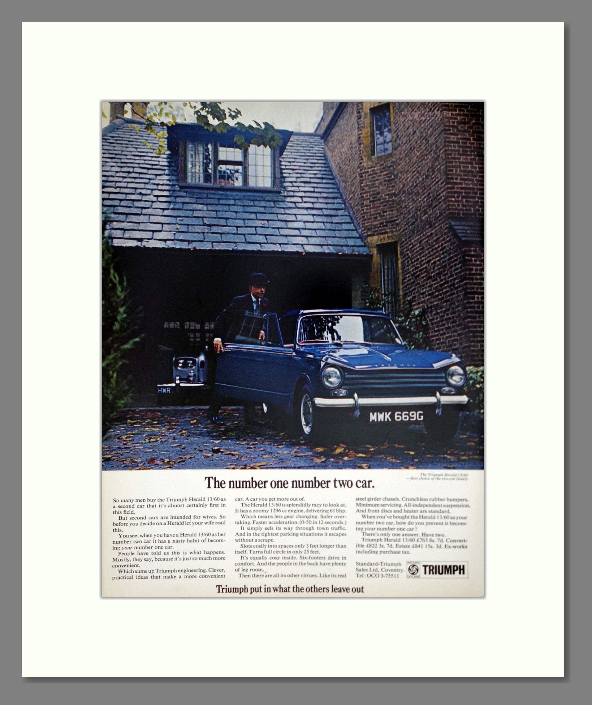 Triumph - Herald. Vintage Advert 1969 (ref AD61433) – The Nostalgia Shop