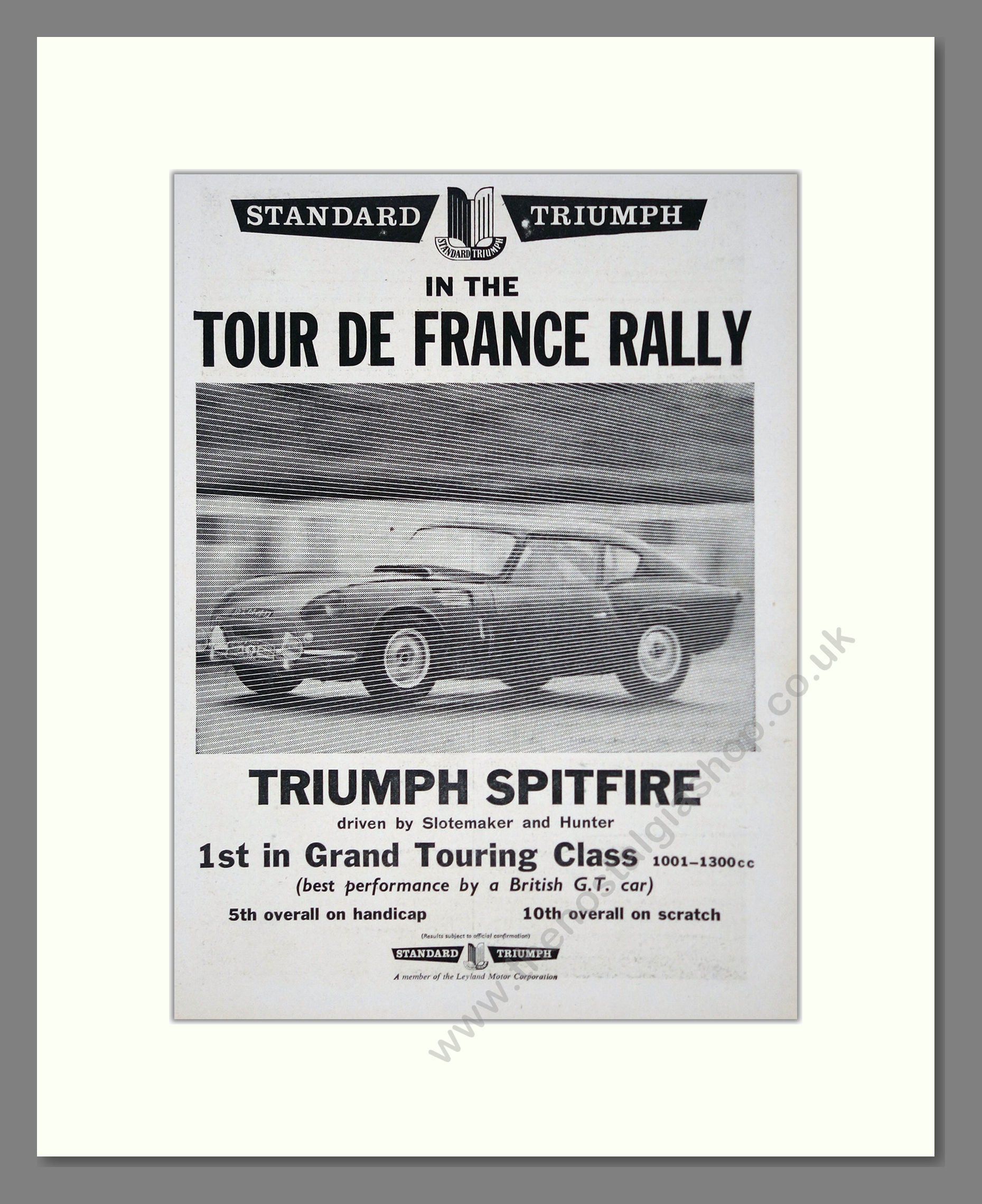 Triumph - Spitfire. Vintage Advert 1964 (ref AD61477) – The Nostalgia Shop