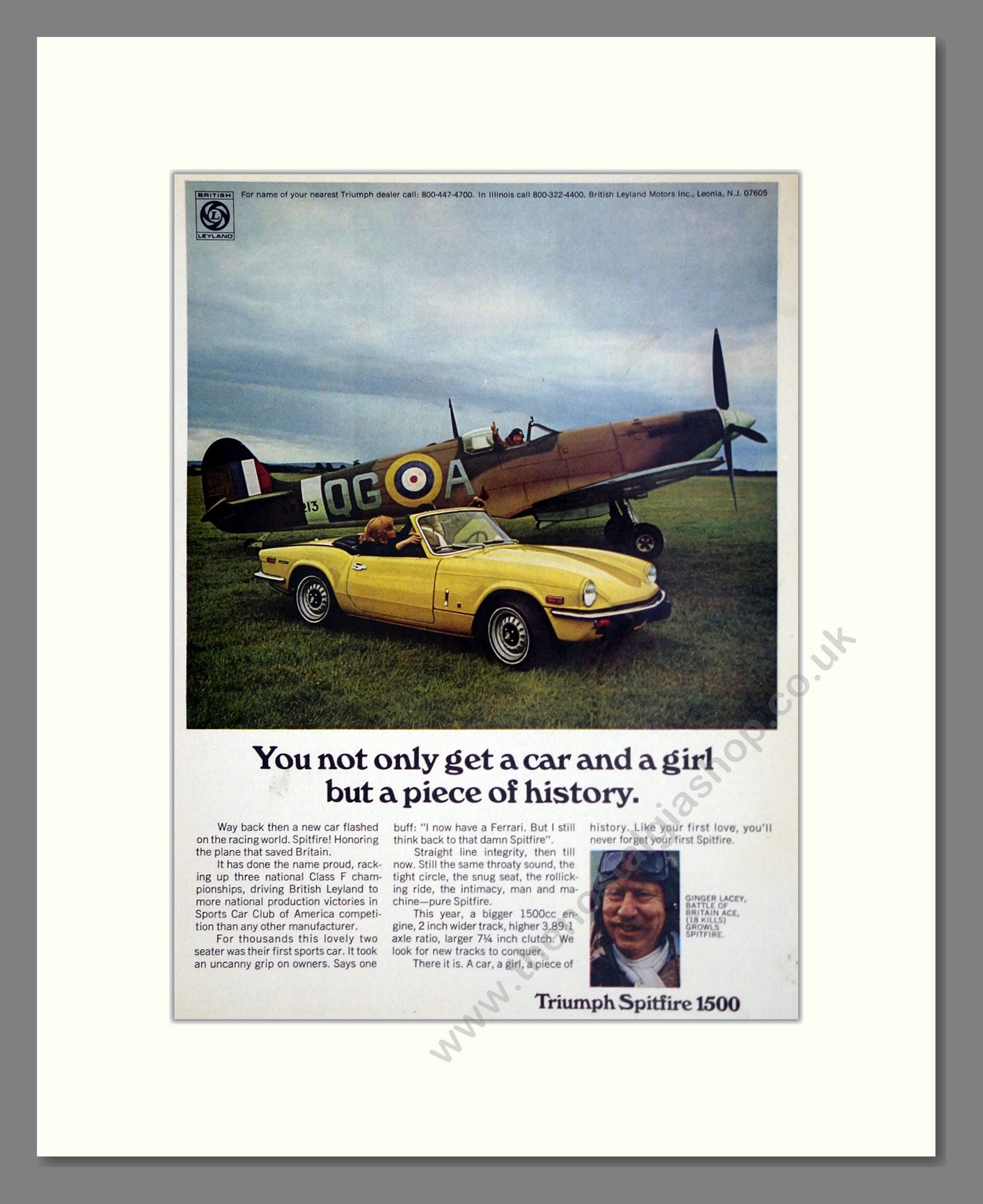 Triumph - Spitfire 1500. Vintage Advert 1973 (ref AD61490) – The ...
