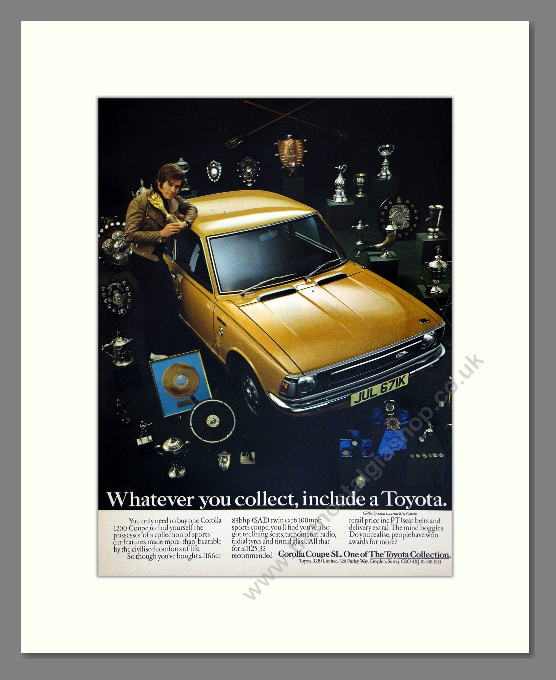 Toyota - Corolla 1200. Vintage Advert 1972 (ref AD61730) – The ...