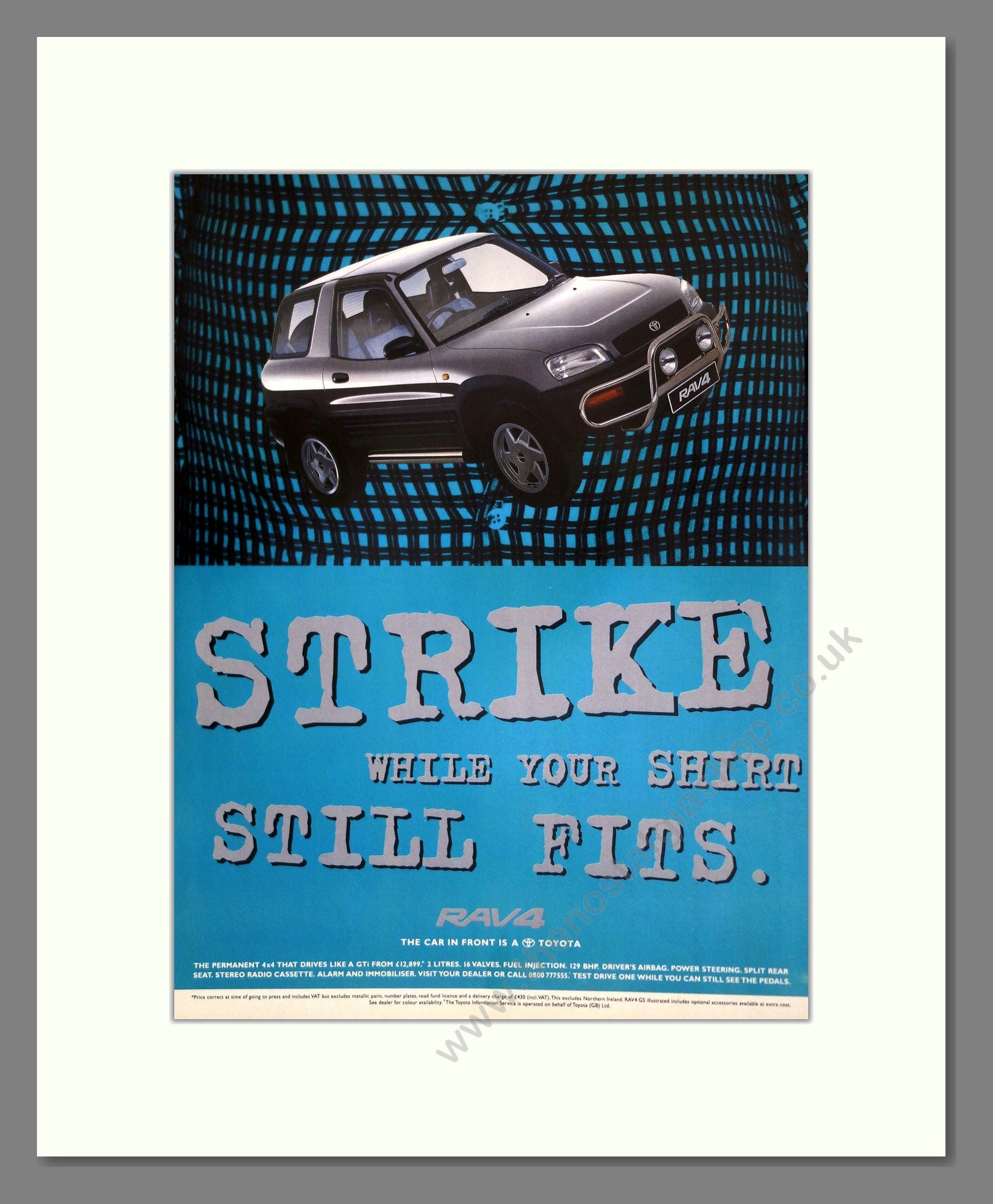 Toyota - RAV4. Vintage Advert 1995 (ref AD61783) – The Nostalgia Shop