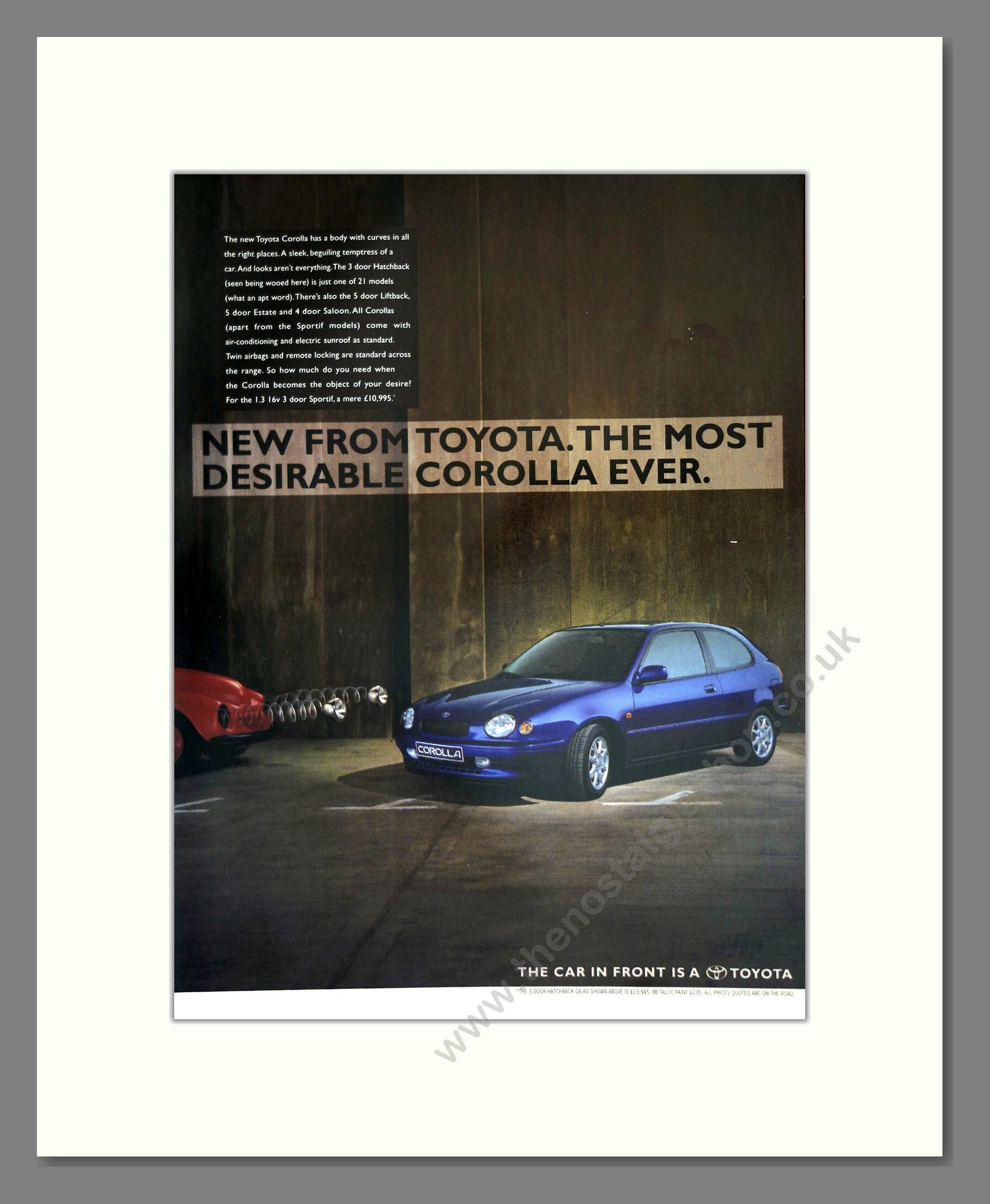 Toyota - Corolla. Vintage Advert 1997 (ref AD61789) – The Nostalgia Shop