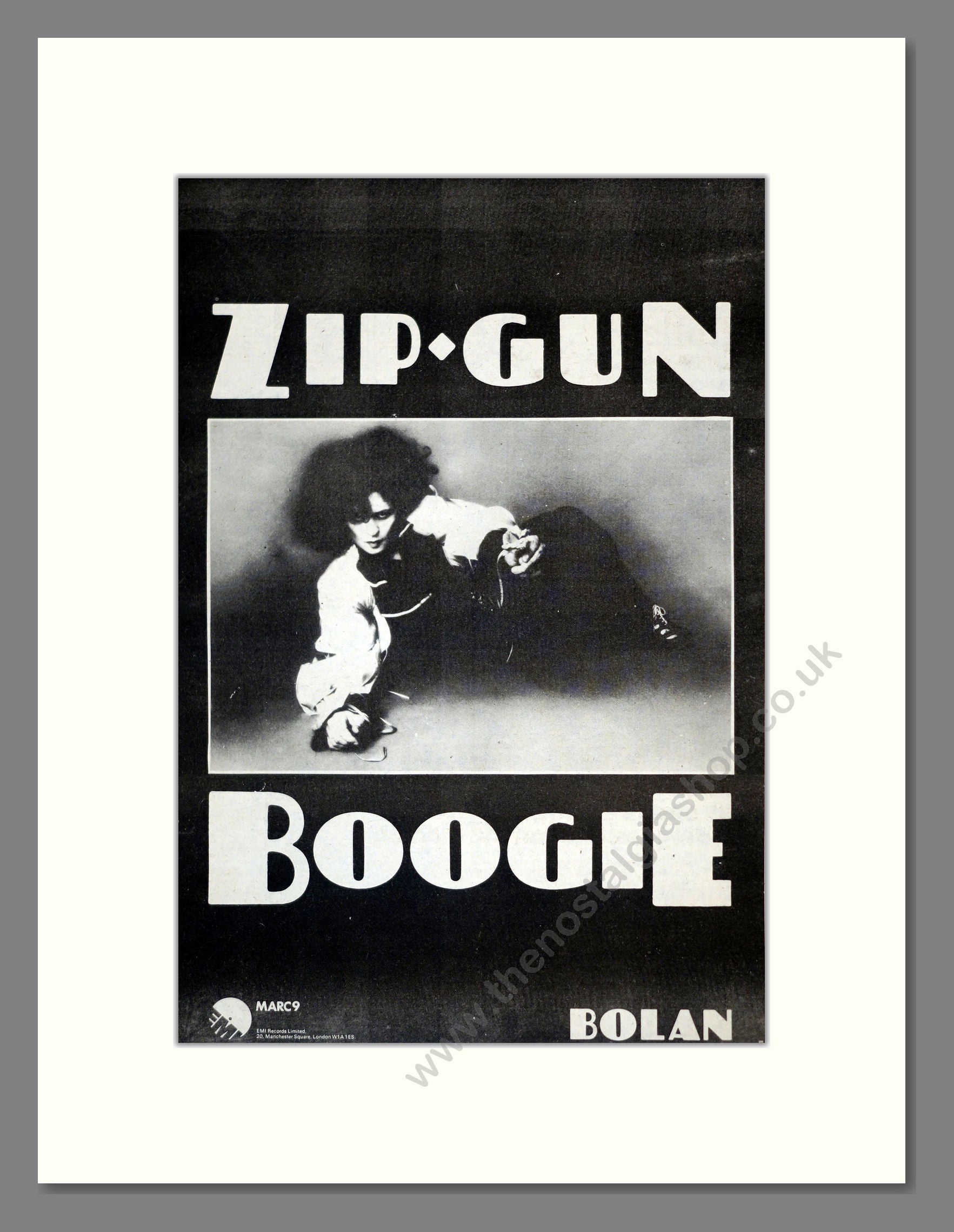 Marc Bolan - Zip Gun Boogie. Vintage Advert 1974 (ref AD17701) – The ...