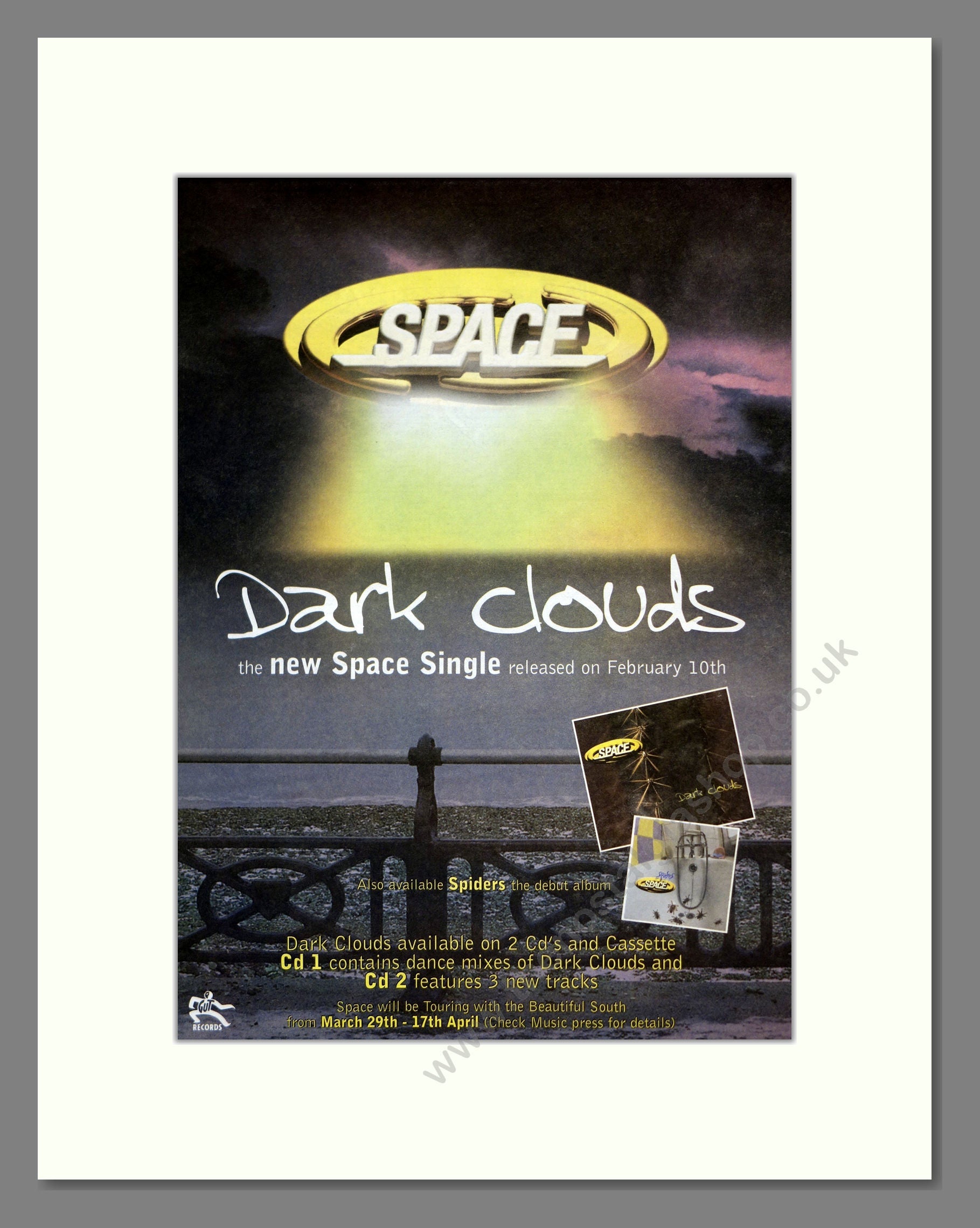 Space - Dark Clouds. Vintage Advert 1997 (ref AD17876) – The Nostalgia Shop