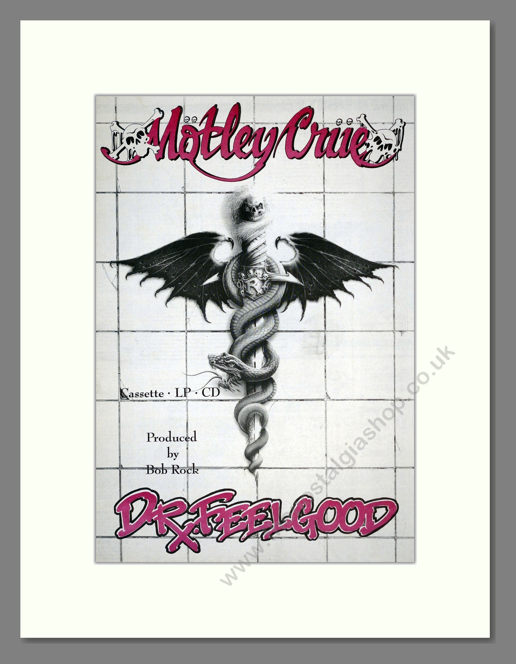 Motley Crue - Dr Feelgood. Vintage Advert 1989 (ref AD17896) – The Nostalgia Shop