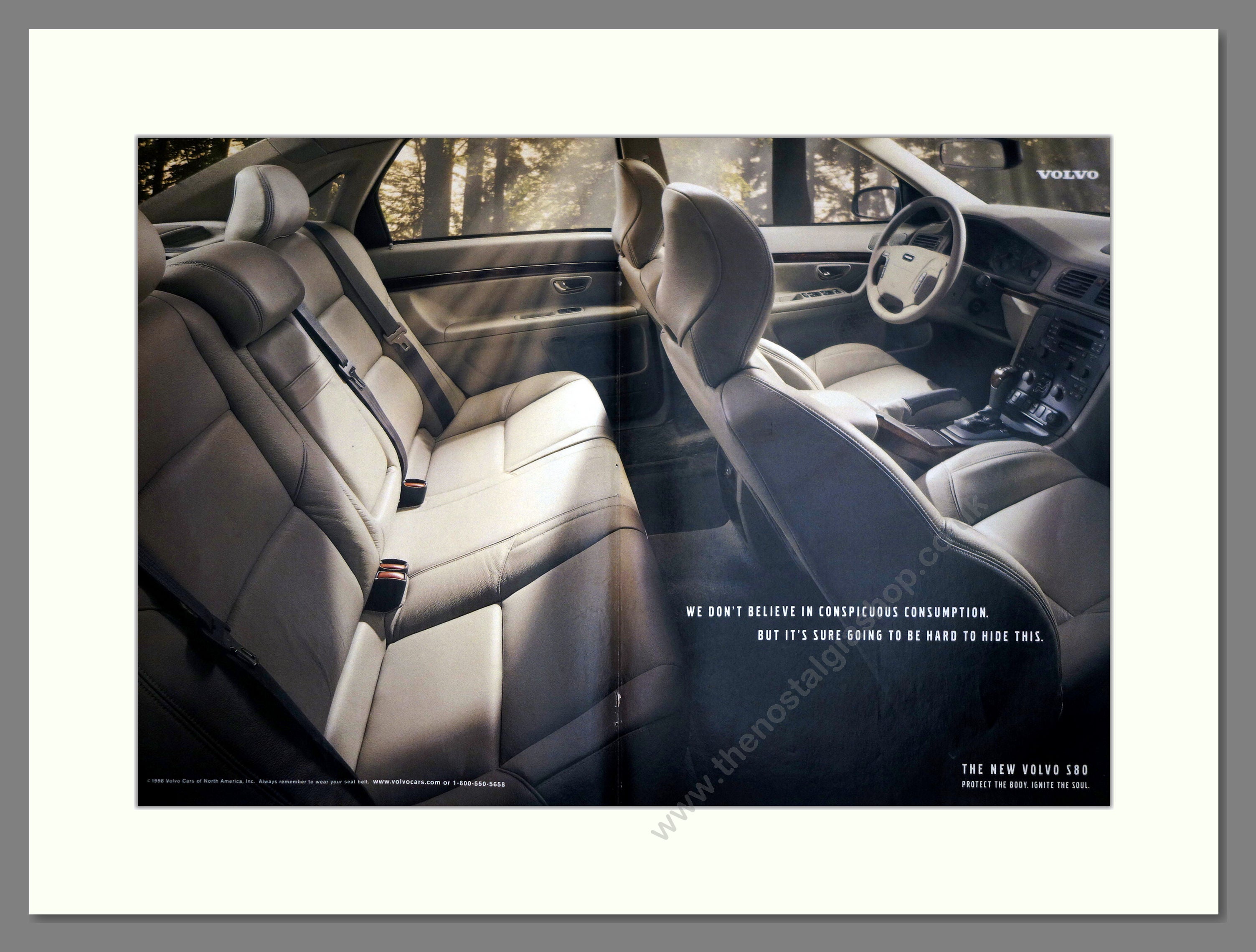 Volvo - S80 Interior. Vintage Advert 1998 (ref AD62110) – The Nostalgia ...