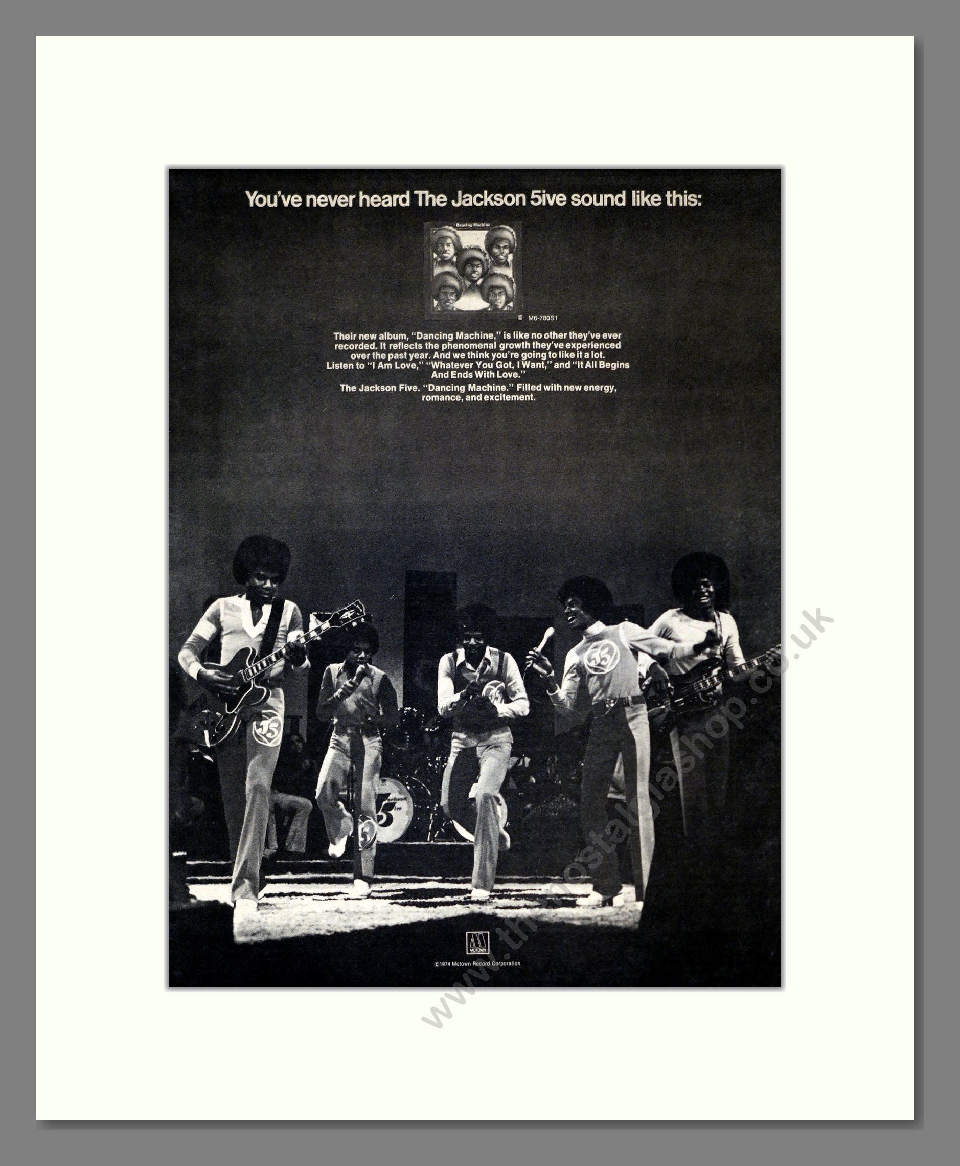 Jackson 5ive (The) - Dancing Machine. Vintage Advert 1974 (ref AD30192 ...