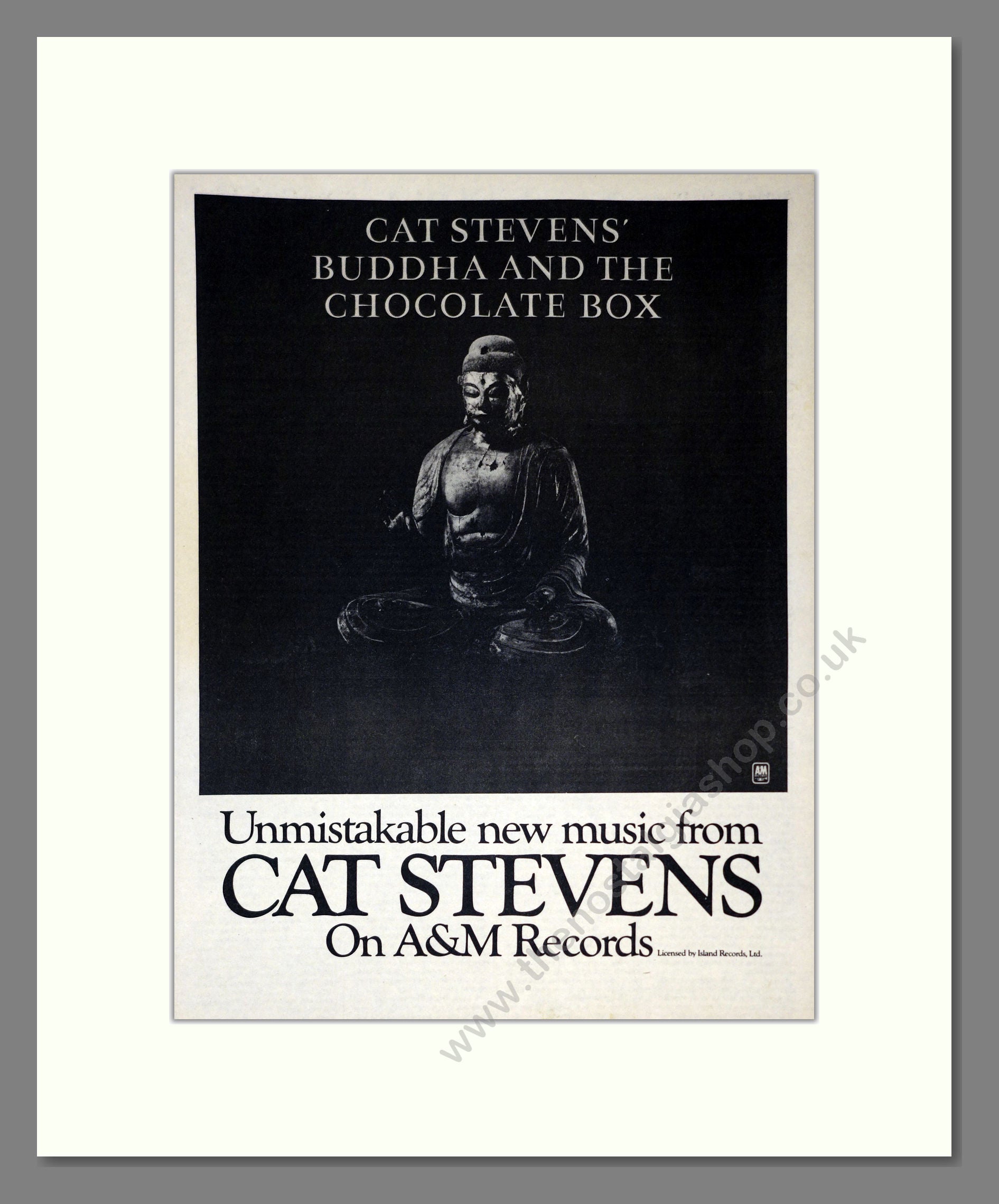 Cat Stevens - Buddah And The Chocolate Box. Vintage Advert 1974 (ref A ...