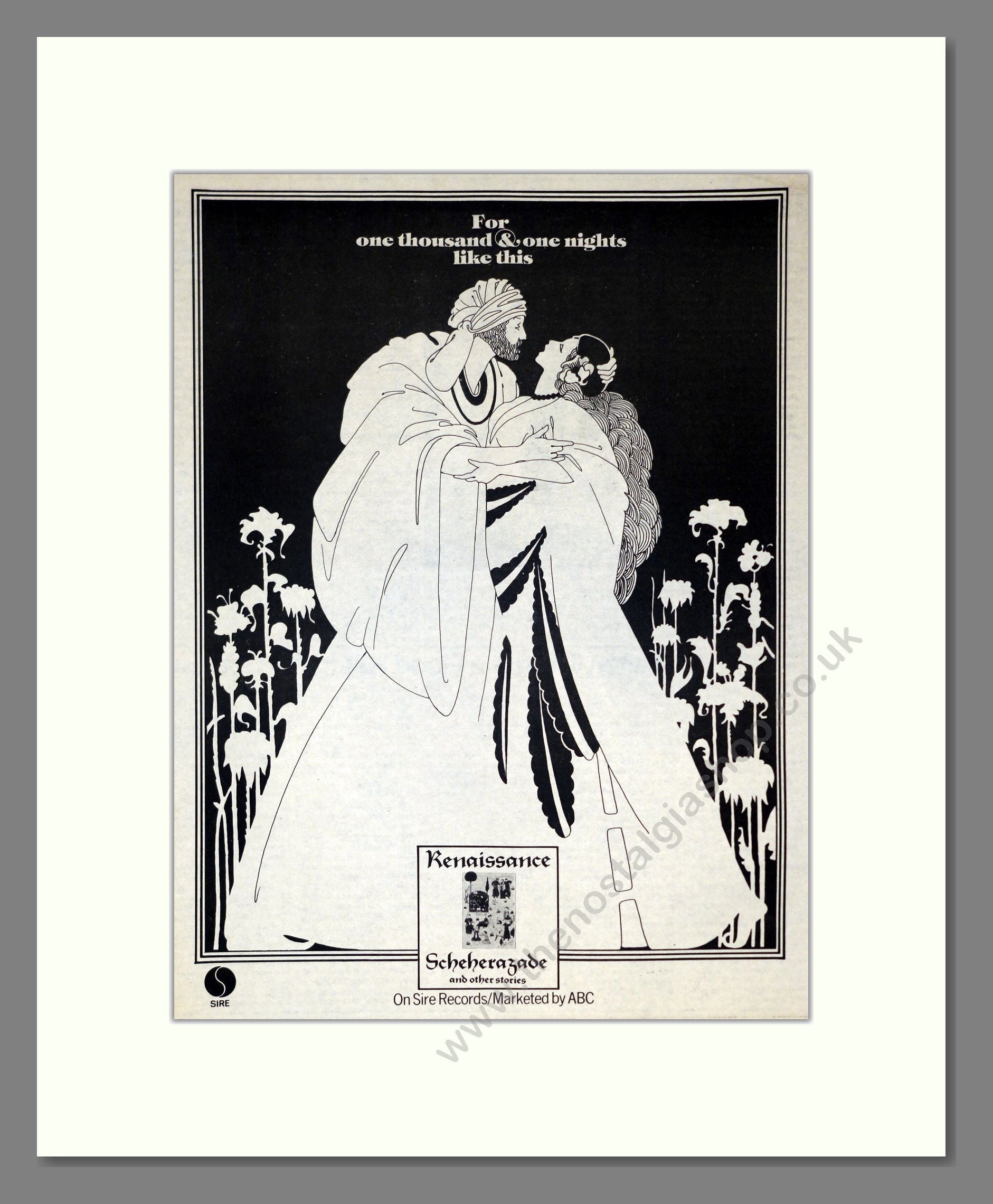 Renaissance - Scheherazade And Other Stories. Vintage Advert 1975 (ref ...