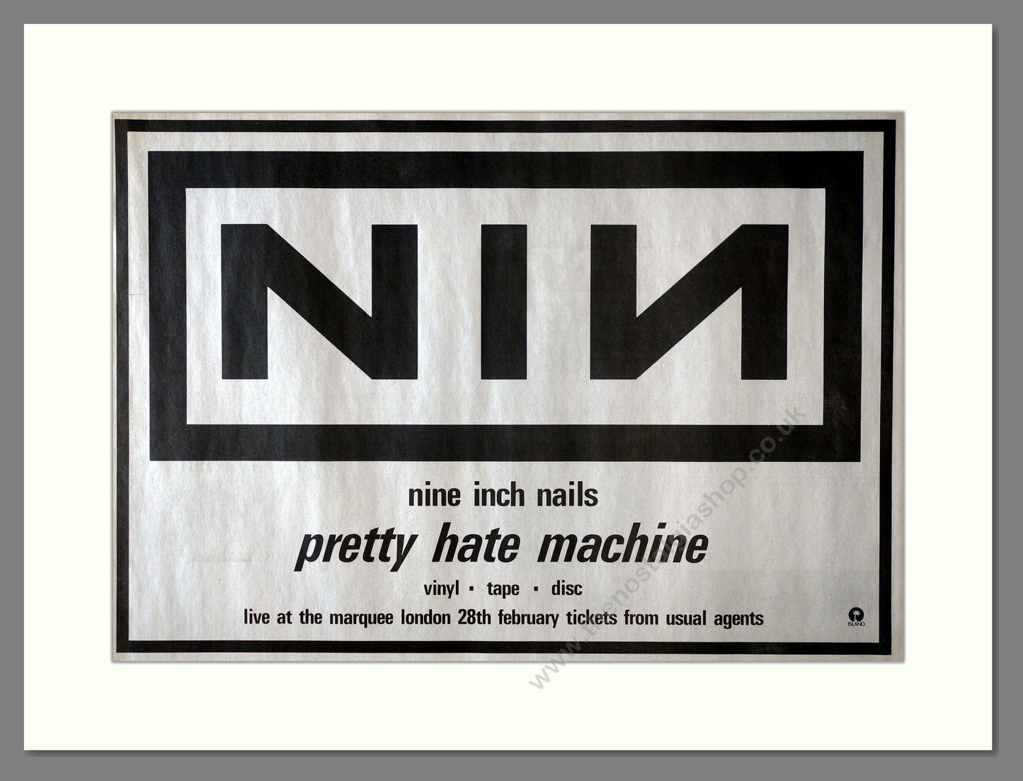 Nine Inch Nails - Pretty Hate Machine. Vintage Advert 1991 (ref AD1803 ...