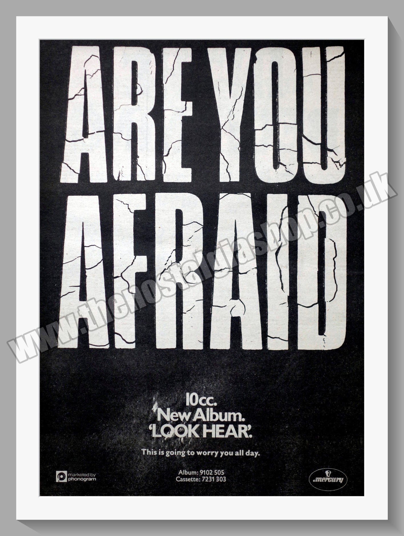 10cc Look Hear. Original Advert 1980 (ref AD14218) – The Nostalgia Shop