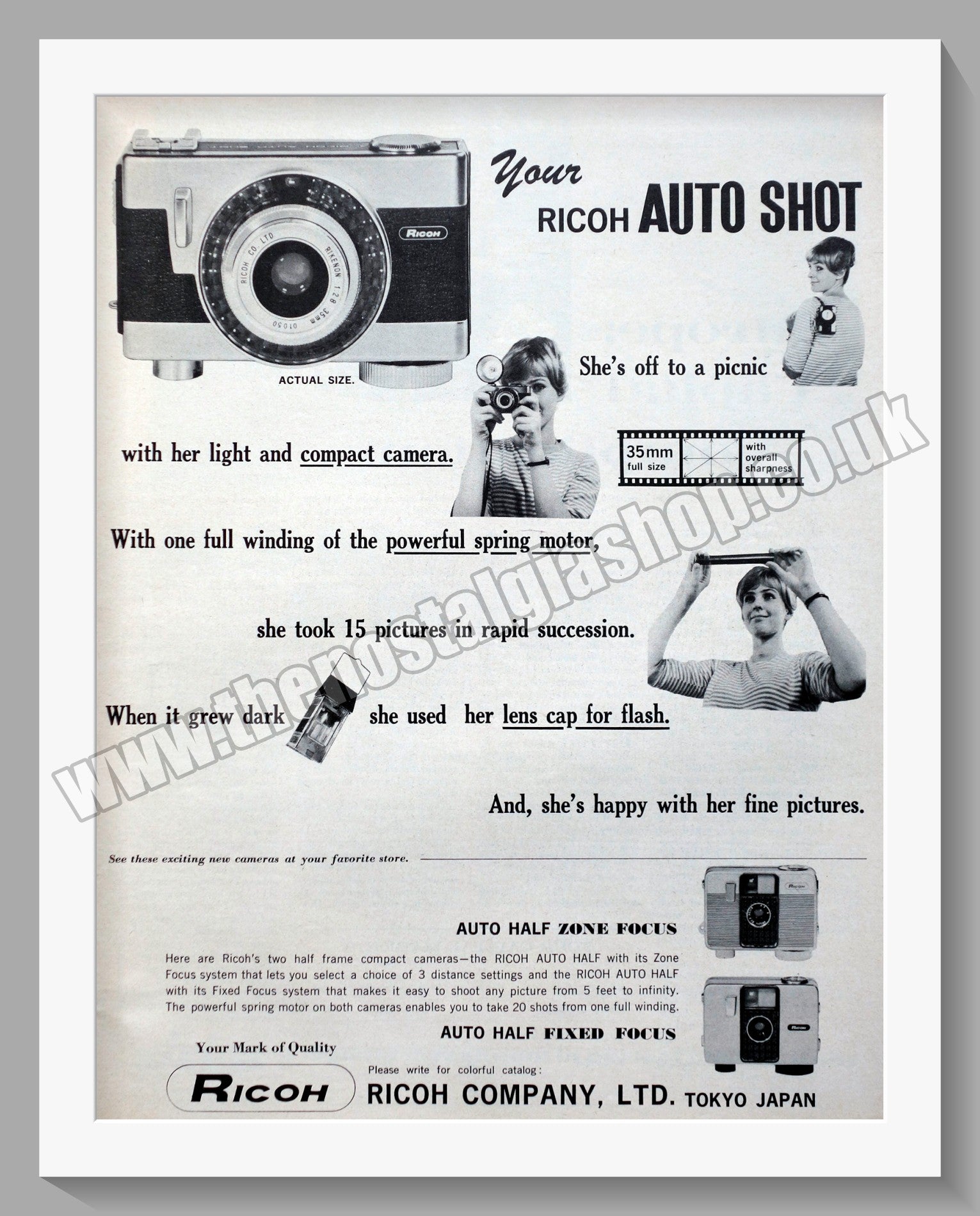 Ricoh Auto Shot 35mm Camera. Original Advert 1964 (ref AD300312) – The ...