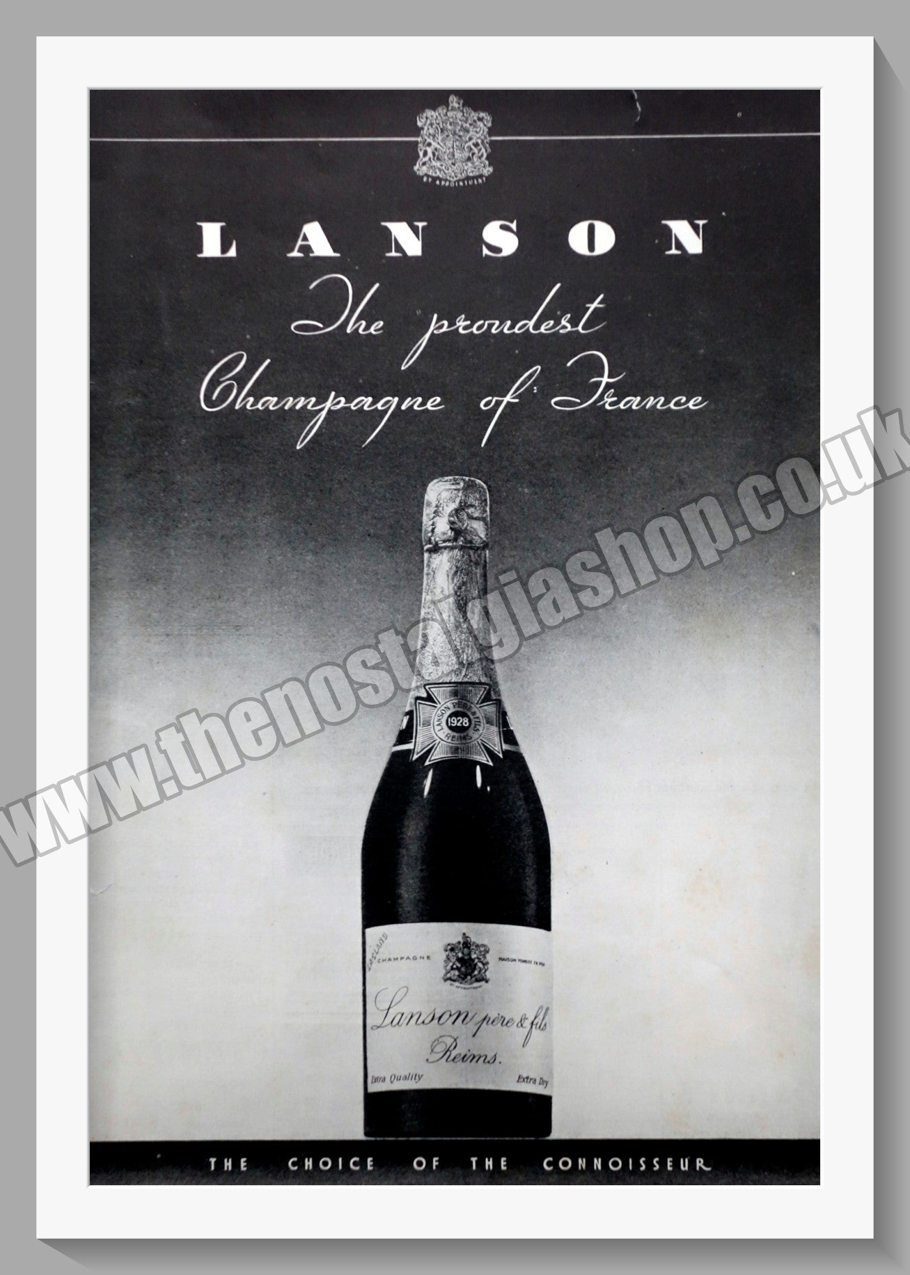 Lanson Champagne. Original Advert 1937 (ref AD300427) – The Nostalgia Shop
